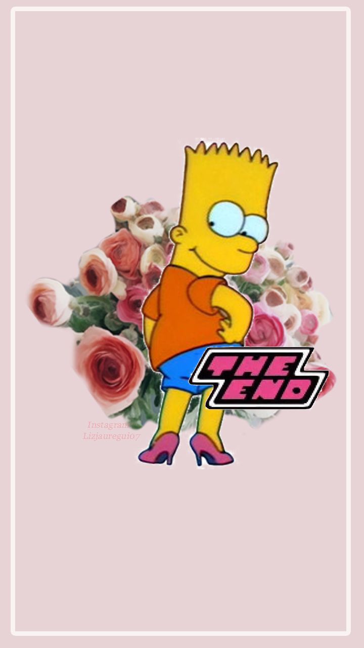 Pink Aesthetic Bart Simpson Wallpapers - Wallpaper Cave
