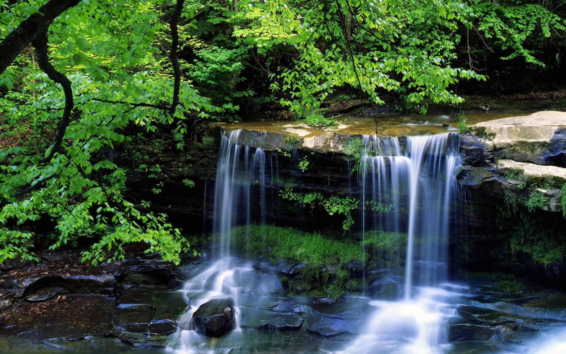 Spring Waterfall Wallpapers - Wallpaper Cave