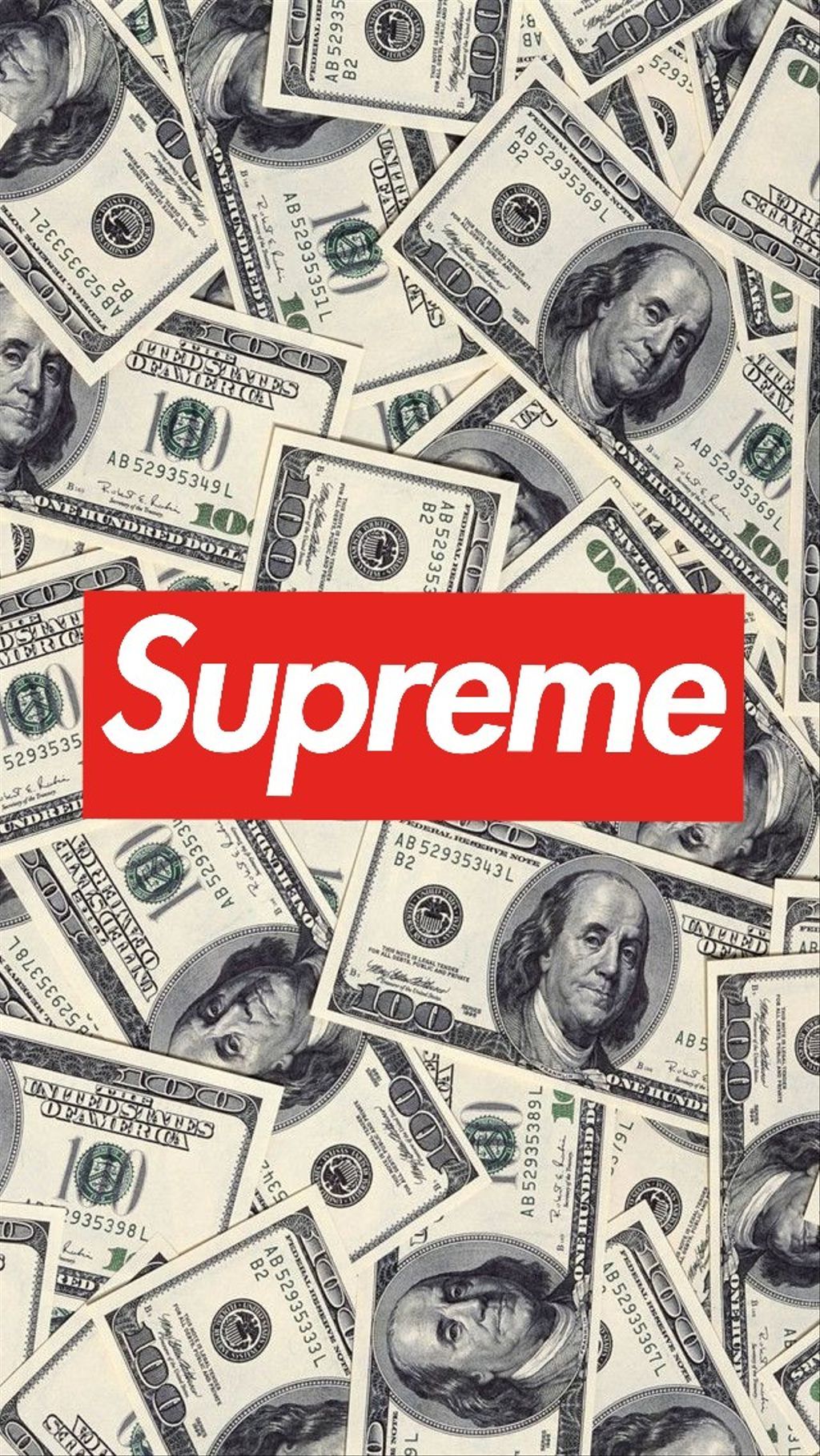 iPhone 6 Supreme Money Wallpapers - Wallpaper Cave