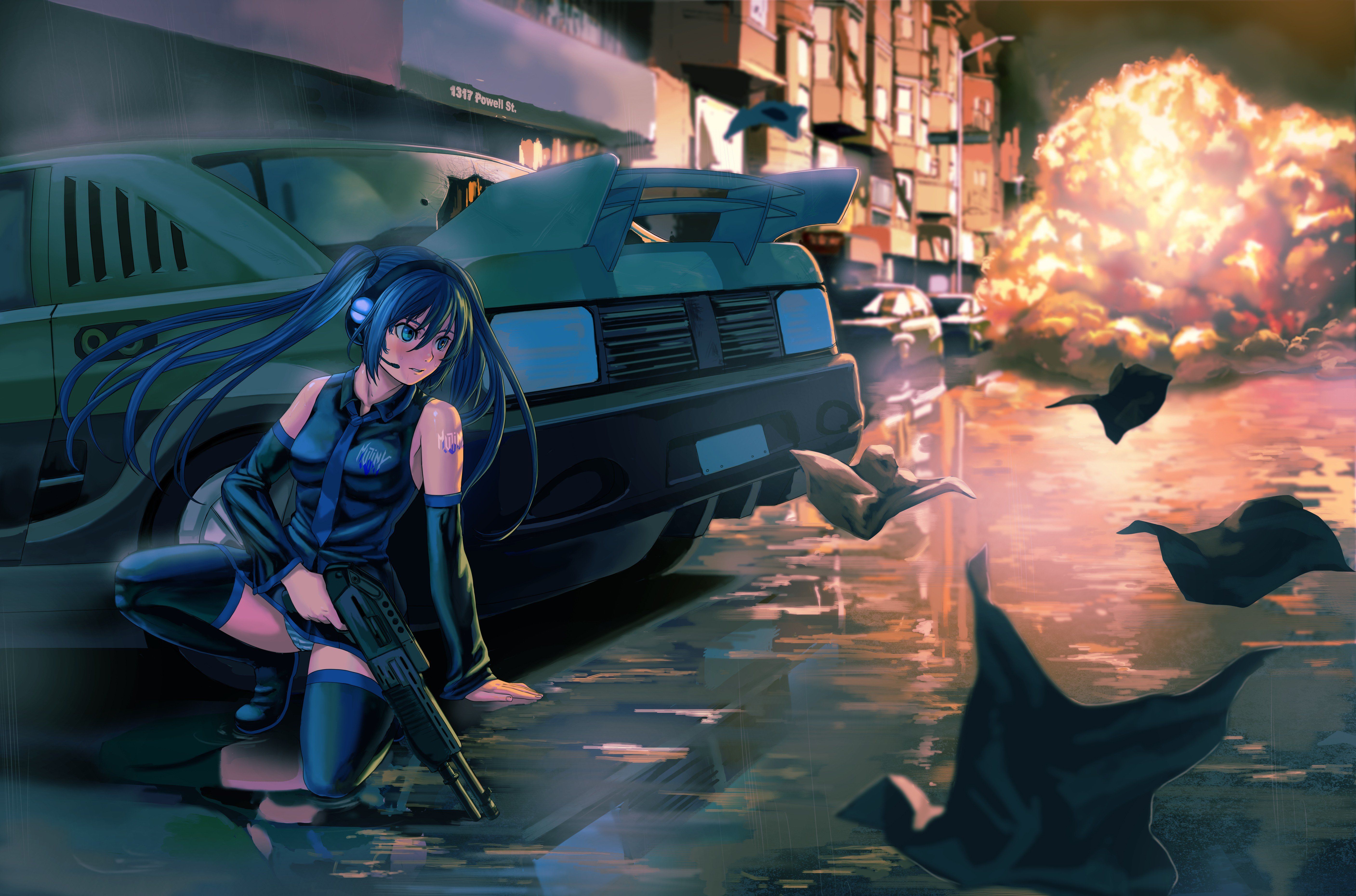 Anime Girl With Car Wallpapers - Wallpaper Cave