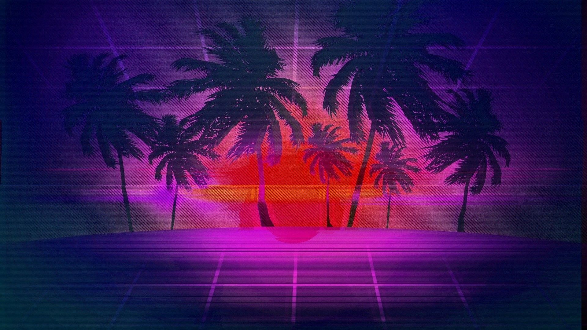 Retro Wave Palm Tree Wallpapers - Wallpaper Cave