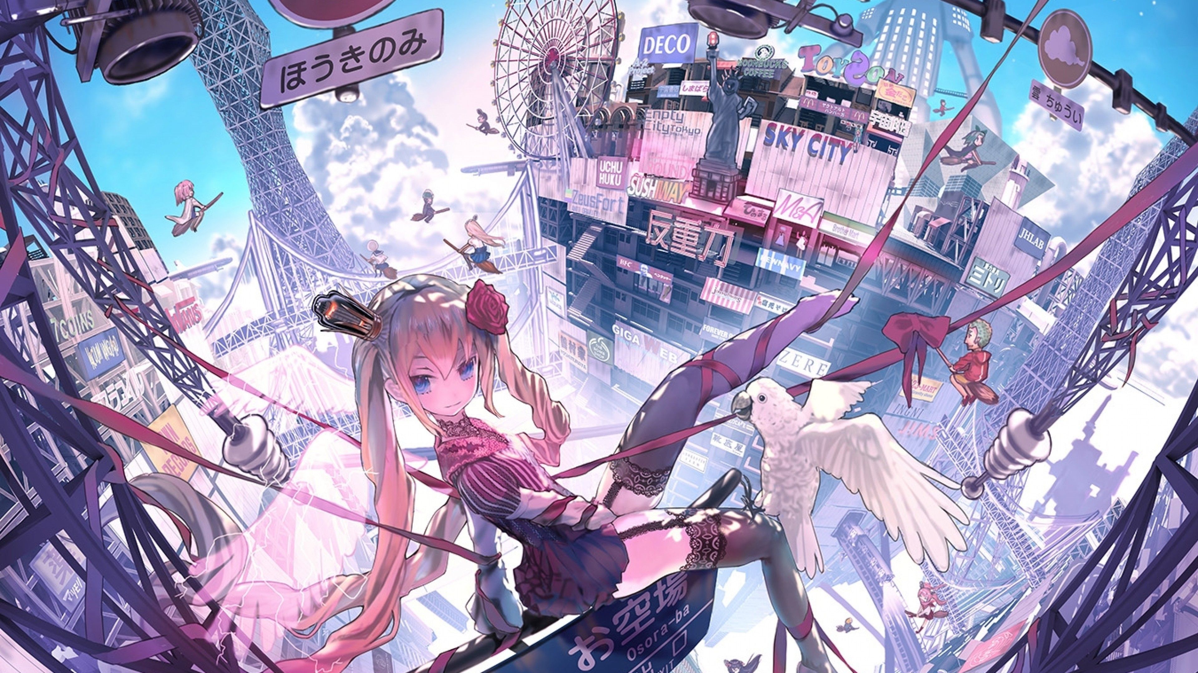 City Anime Pink Wallpapers - Wallpaper Cave