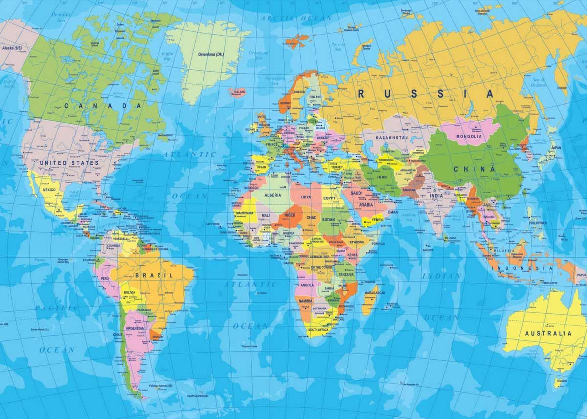 World Map With Countries Capitals Images And Photos Finder