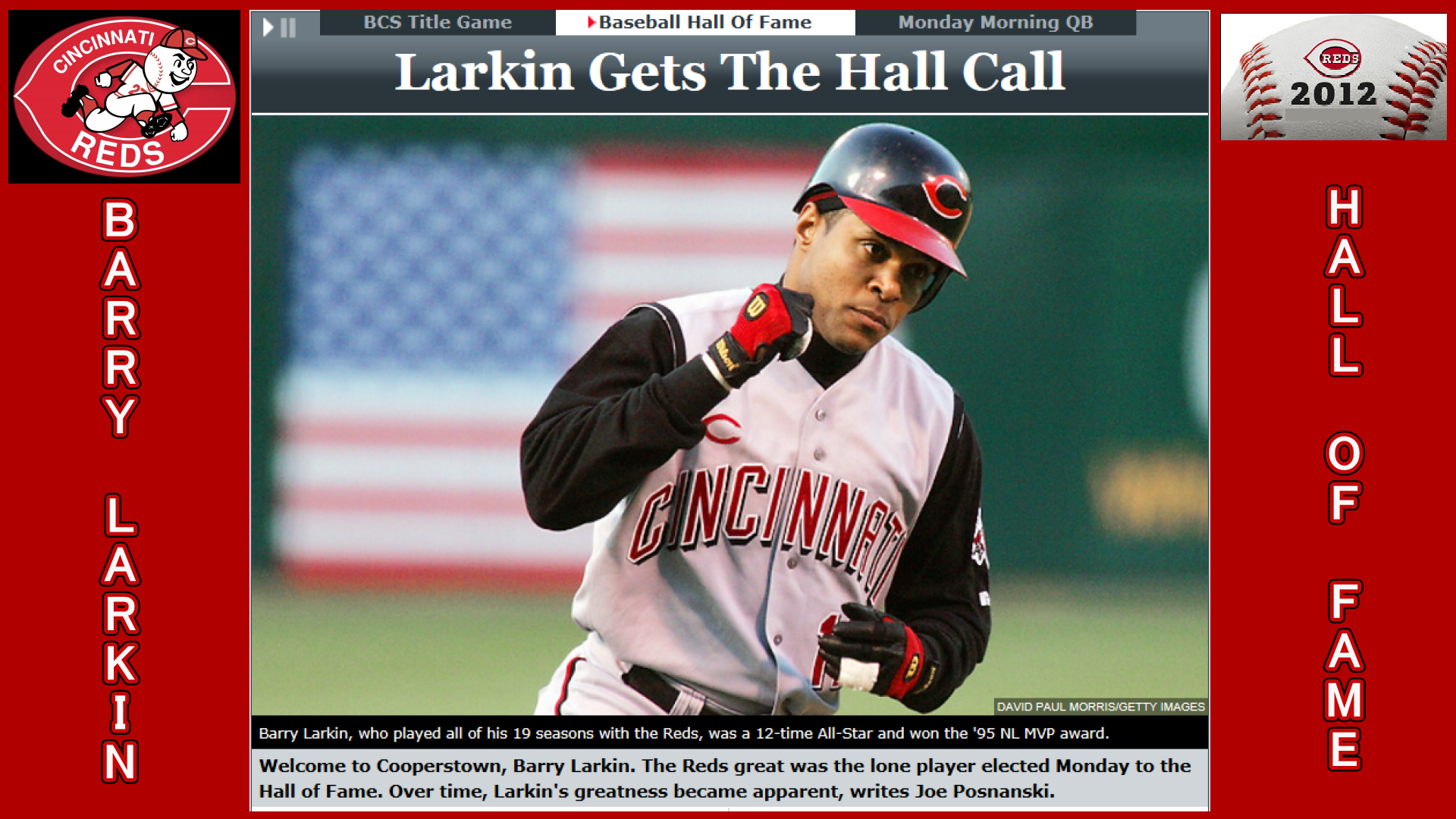 Barry Larkin Wallpapers - Wallpaper Cave