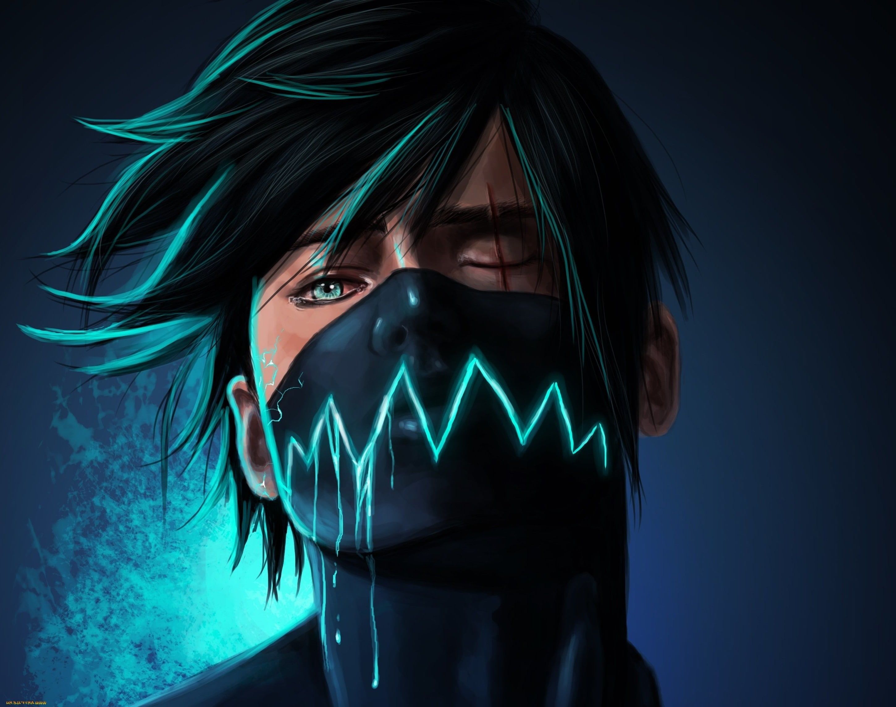 Anime Mask Face Wallpapers Wallpaper Cave