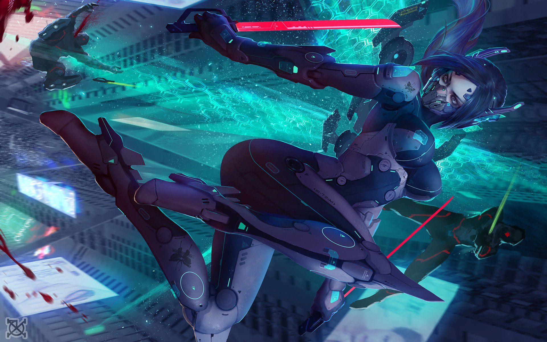 Cyborg Anime Warrior HD Wallpapers - Wallpaper Cave