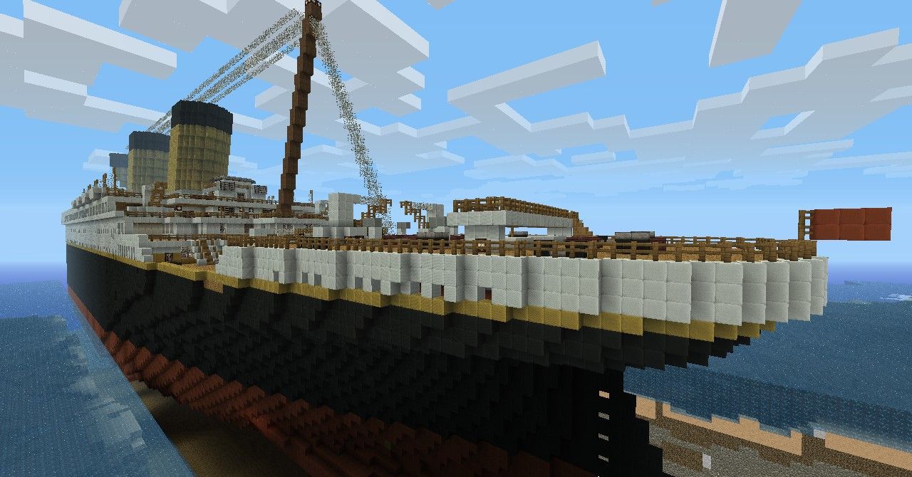 Minecraft Titanic Wreck