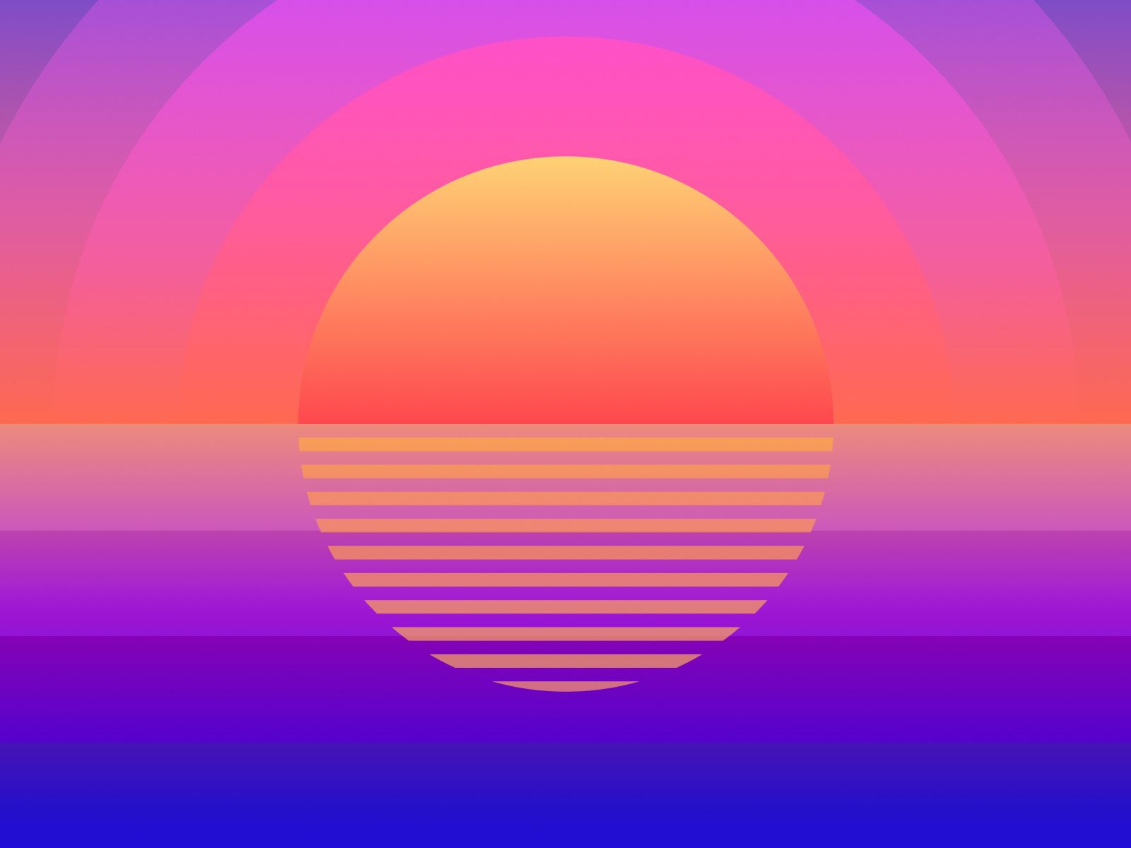 Retro Sun Full Screen Wallpapers - Wallpaper Cave