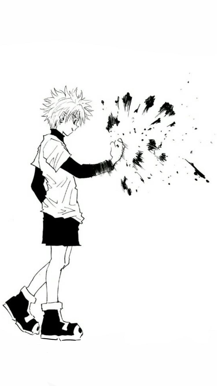 Killua Black And White Wallpapers Wallpaper Cave