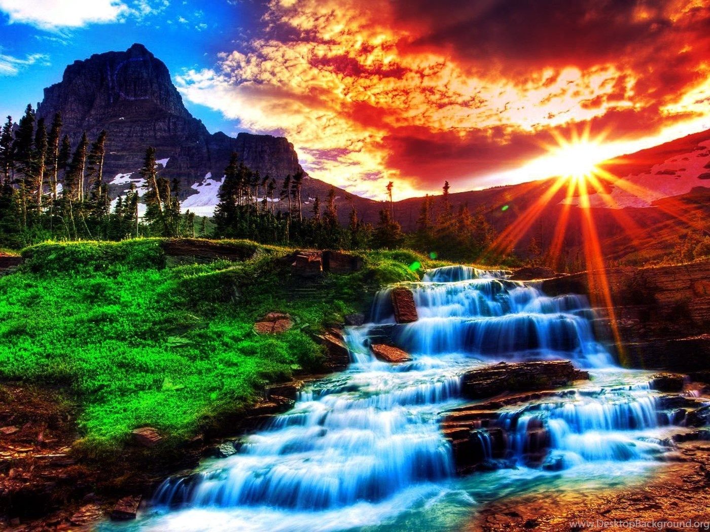 Spring Waterfall Wallpapers - Wallpaper Cave