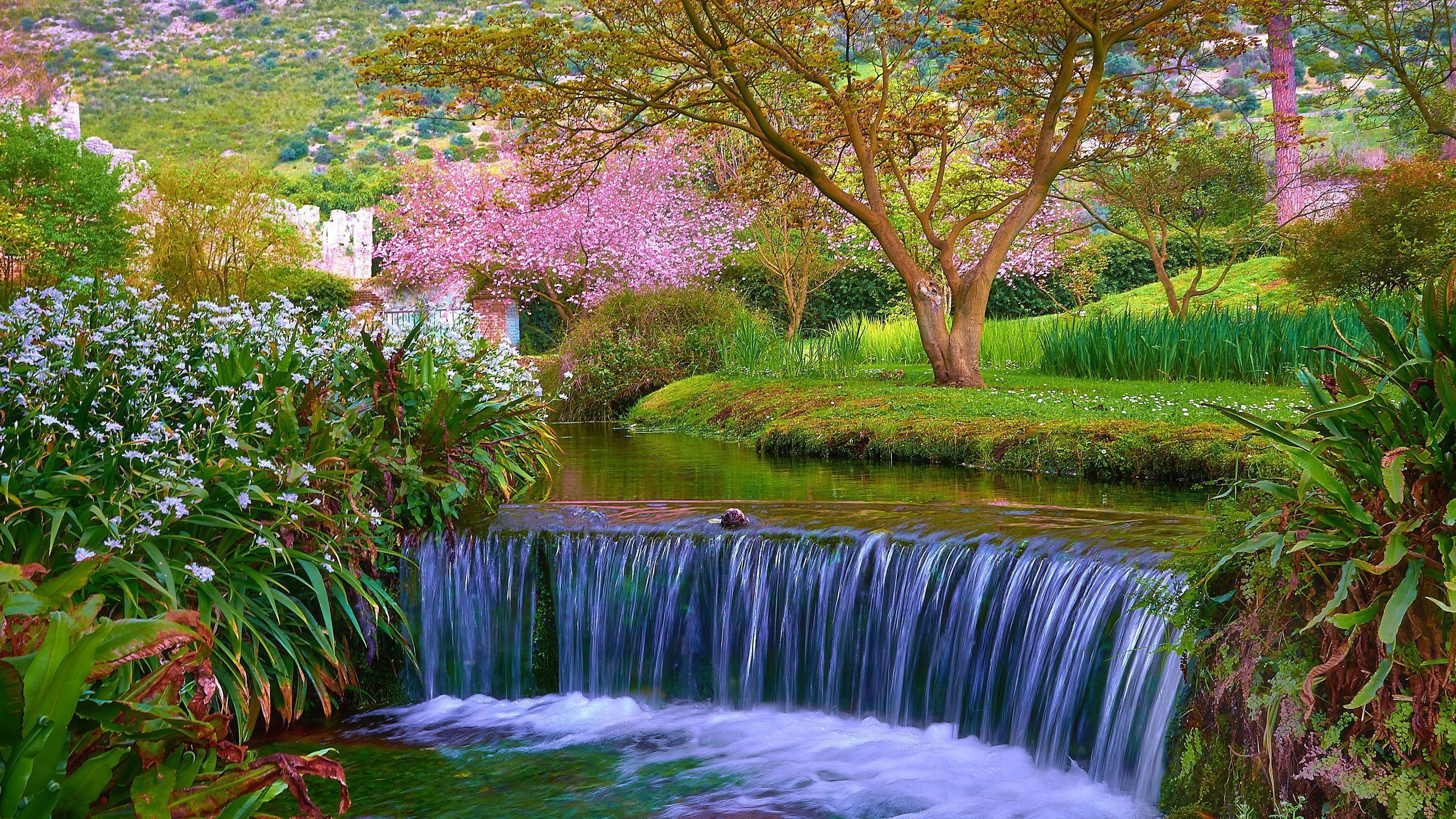 Spring Waterfall Wallpapers - Wallpaper Cave