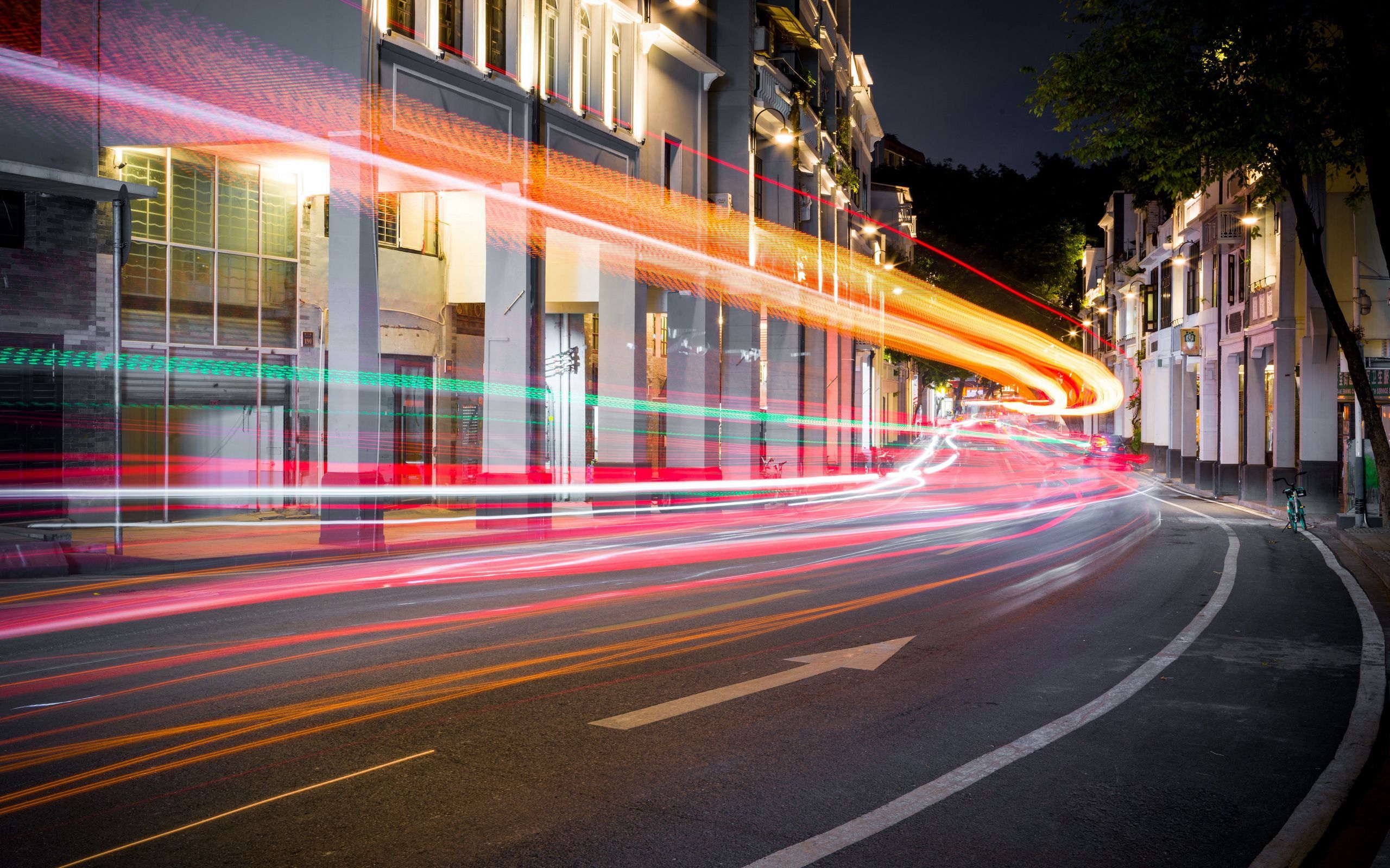 Road Long Exposure Glow Street Wallpapers - Wallpaper Cave