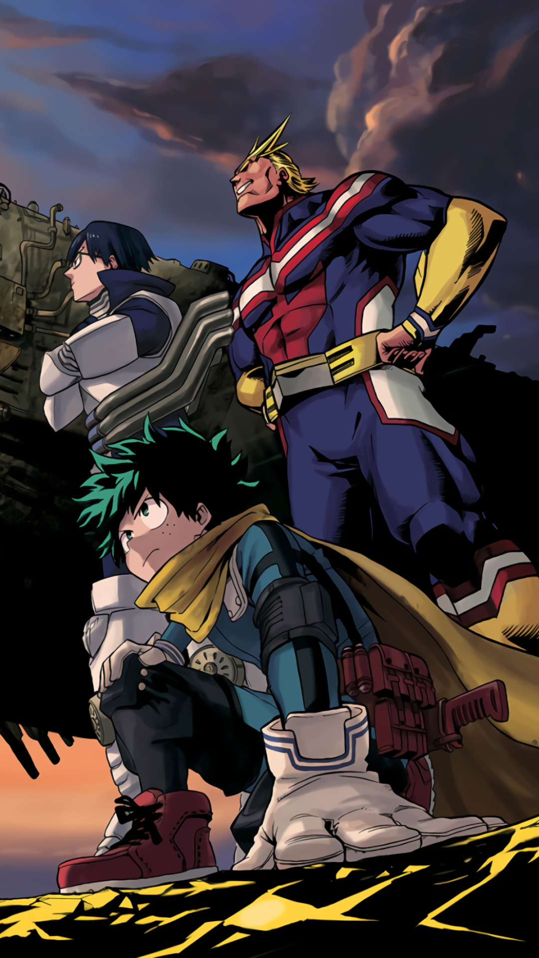 Boku No Hero Academia Mobile All Might And Deku Wallpapers Wallpaper Cave