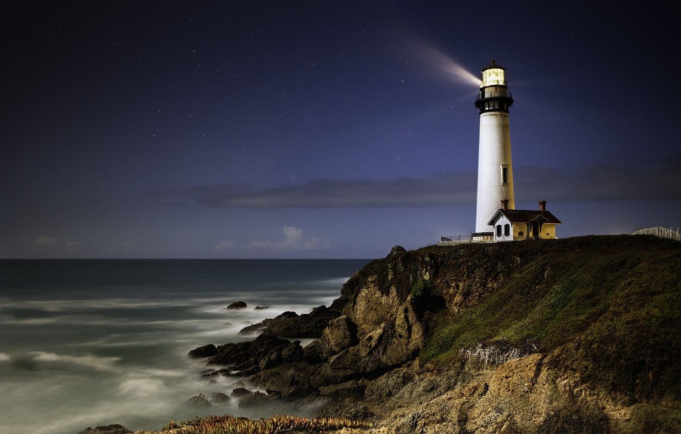 Lighthouse Night Wallpapers - Wallpaper Cave