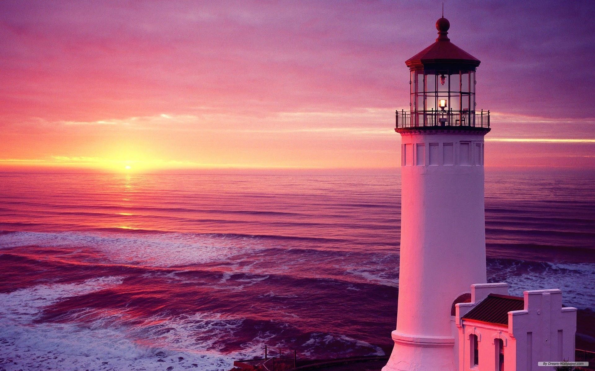 Lighthouse Sunrise And Sunset Wallpapers - Wallpaper Cave