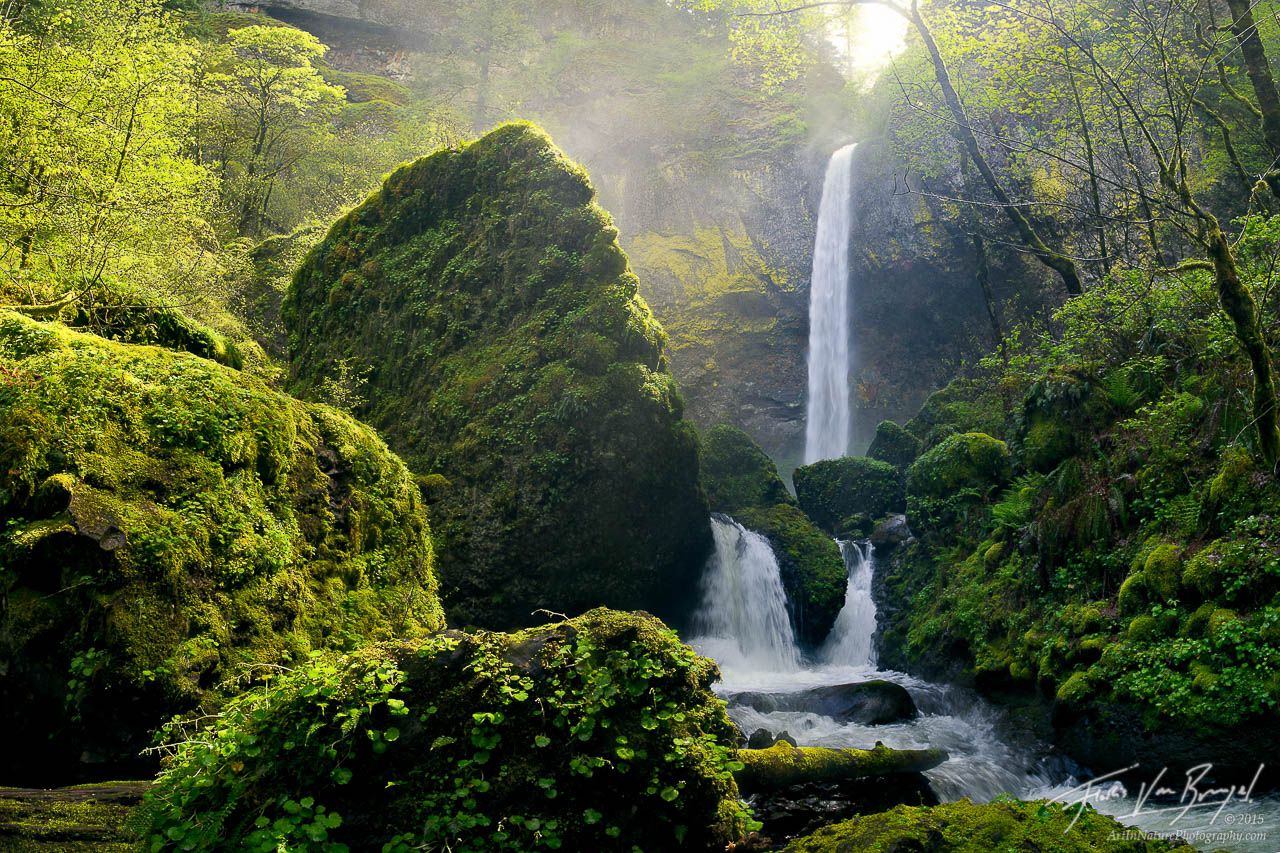 Elowah Falls Oregon Columbia River Gorge Wallpapers - Wallpaper Cave