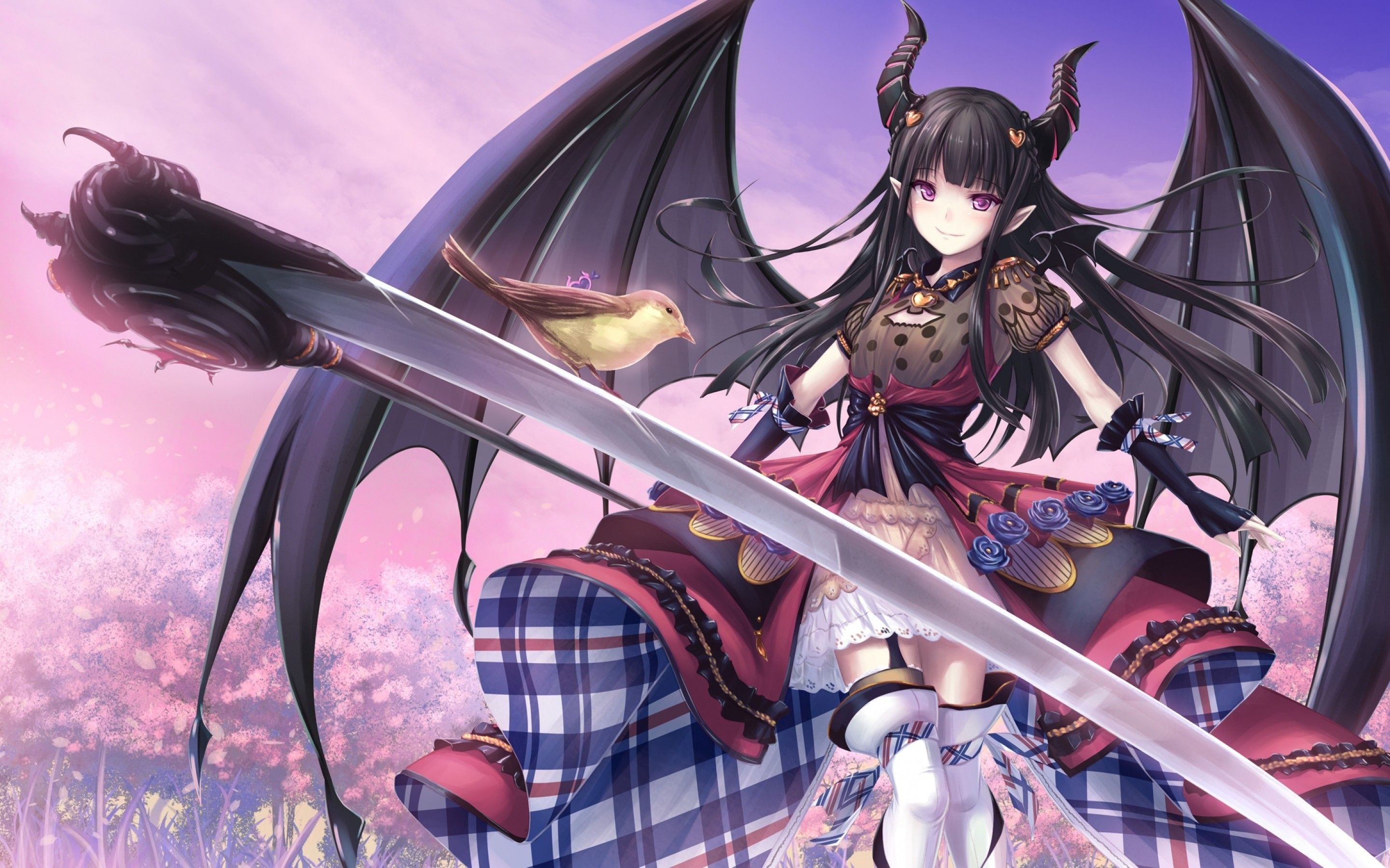 Anime Girl Devil Wallpapers - Wallpaper Cave