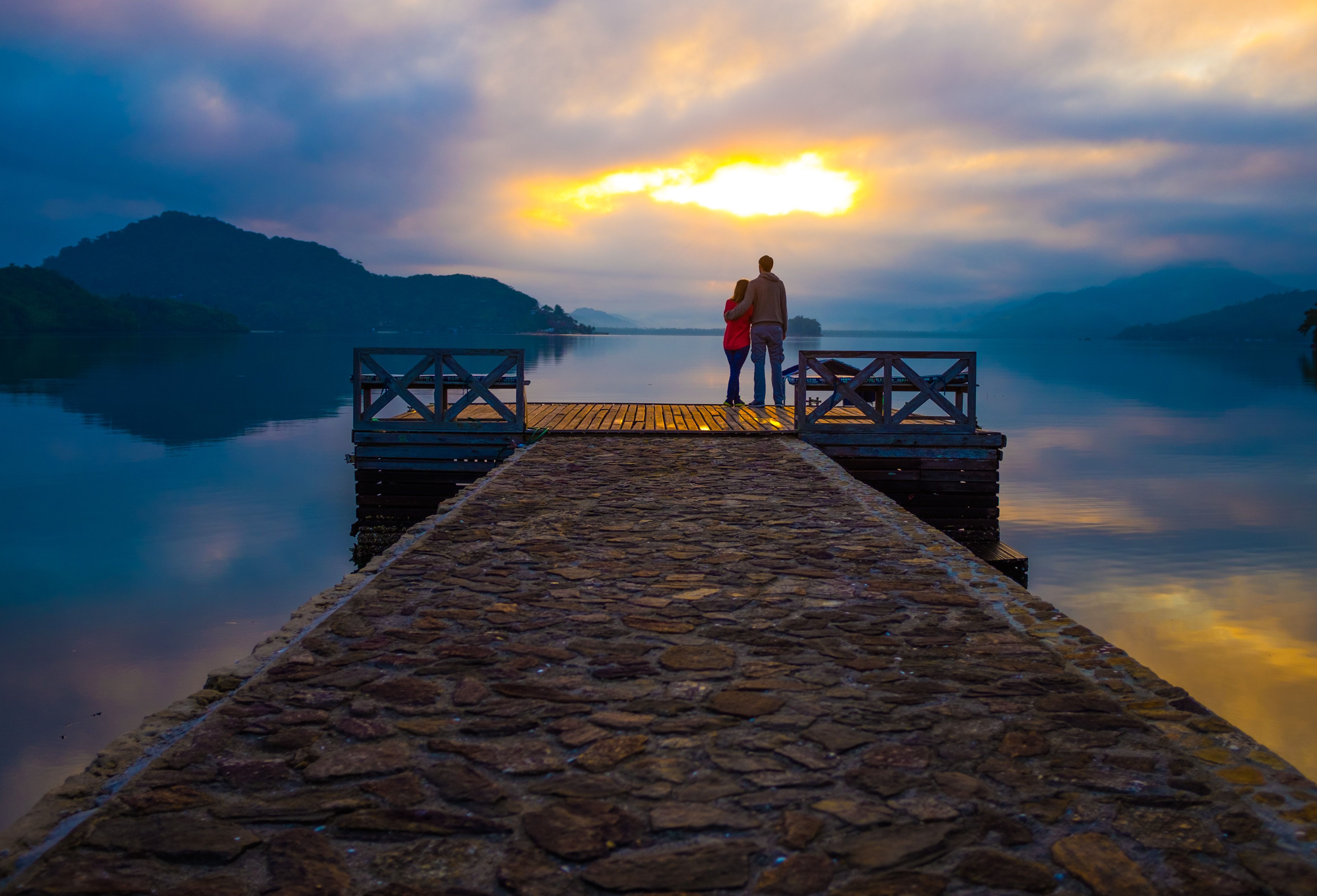 Standing On Dock Sunset HD Wallpapers - Wallpaper Cave