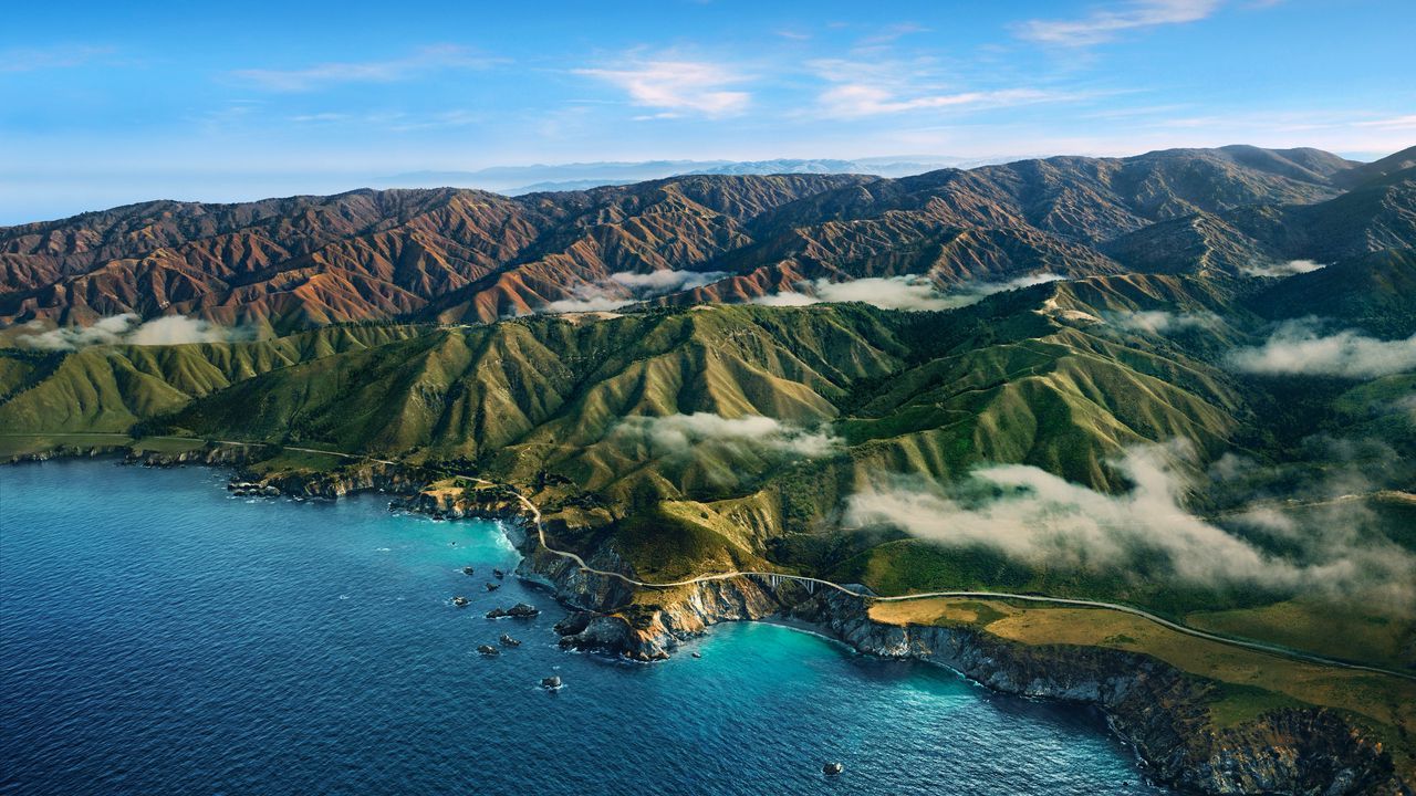 Mountains Relief Coast Sea HD Wallpapers - Wallpaper Cave