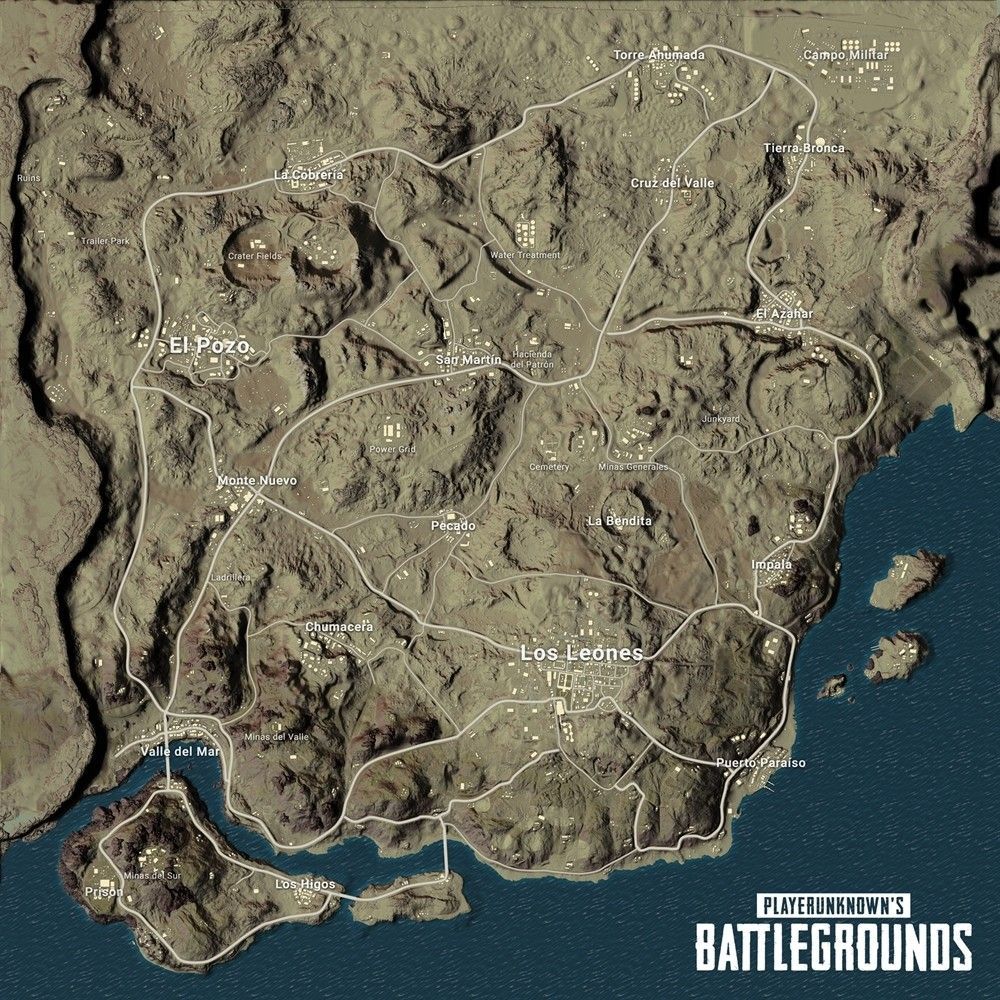 Map Erangel Wallpapers - Wallpaper Cave