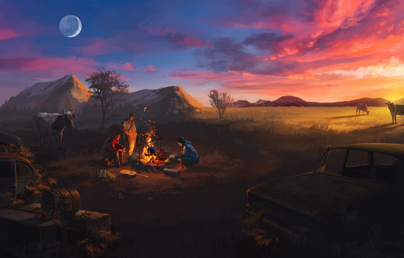 Sunset Cow Wallpapers - Wallpaper Cave