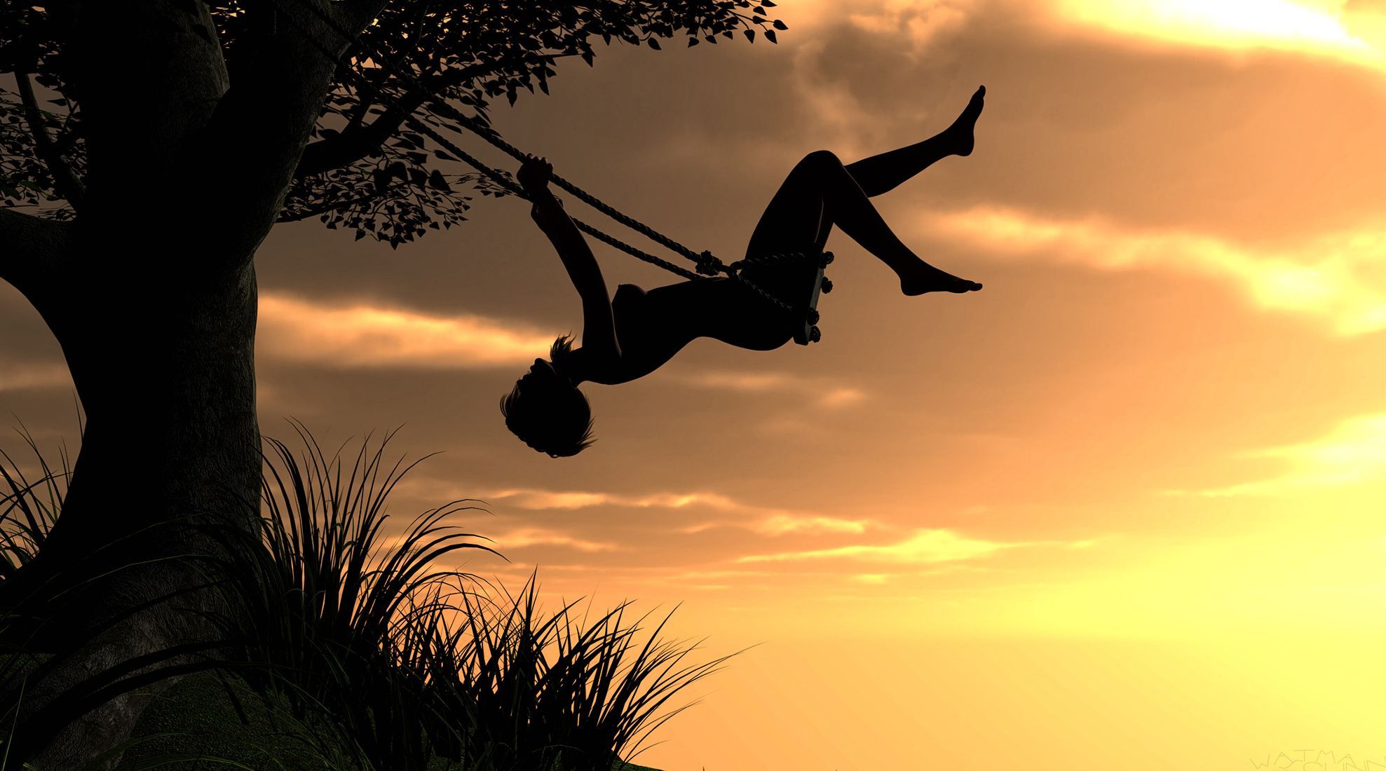 Swing At Sunset Wallpapers - Wallpaper Cave