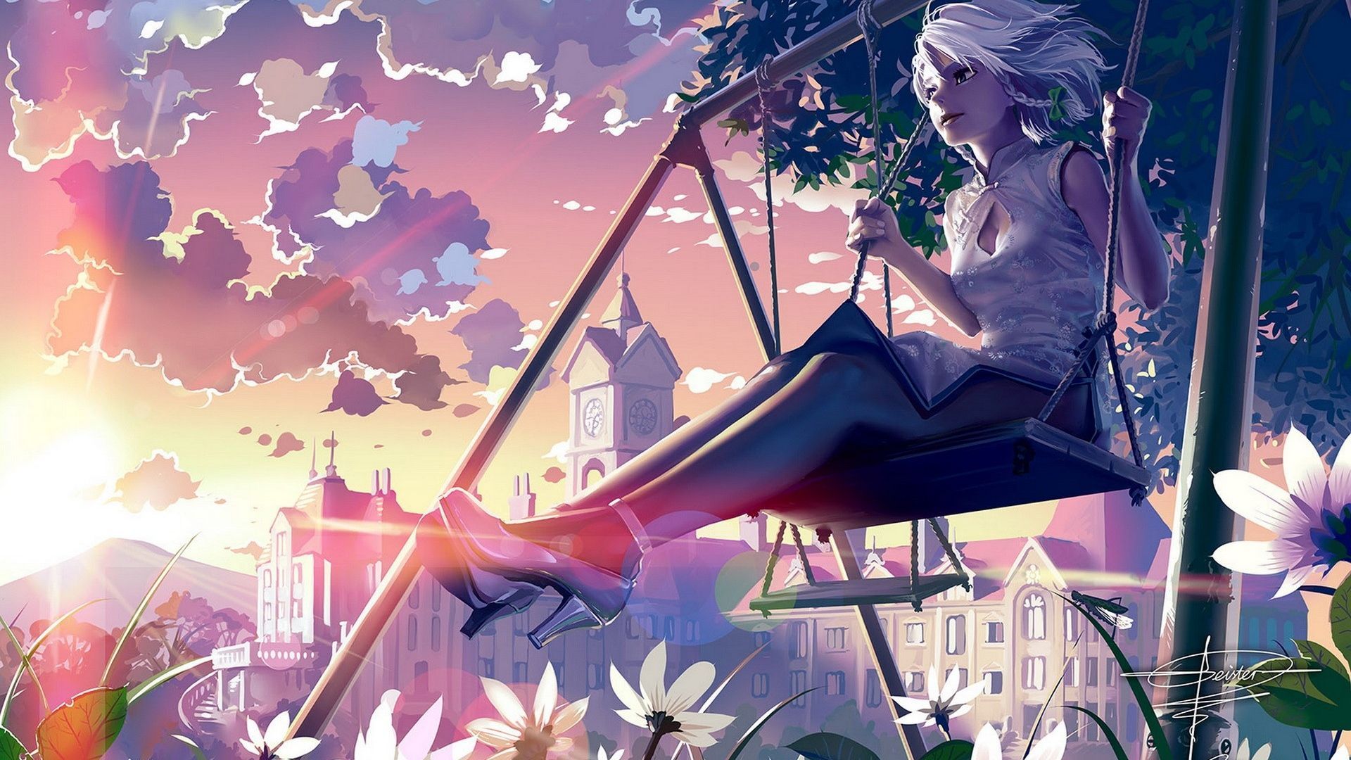 Sunset Swing Wallpapers - Wallpaper Cave