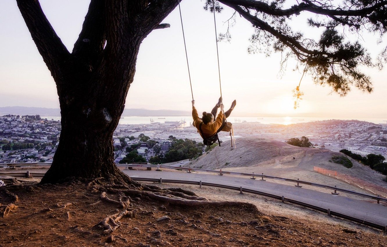 Swing At Sunset Wallpapers - Wallpaper Cave