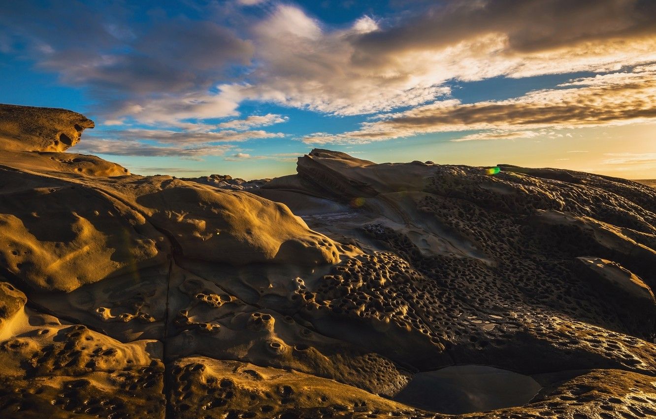 Relief Rocks Coast Clouds HD Wallpapers - Wallpaper Cave