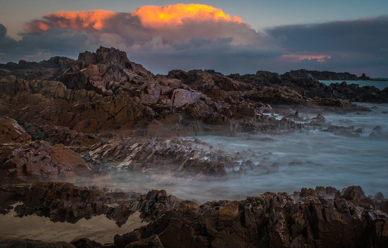 Relief Rocks Coast Clouds HD Wallpapers - Wallpaper Cave