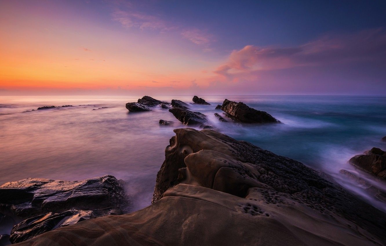 Relief Rocks Coast Clouds HD Wallpapers - Wallpaper Cave