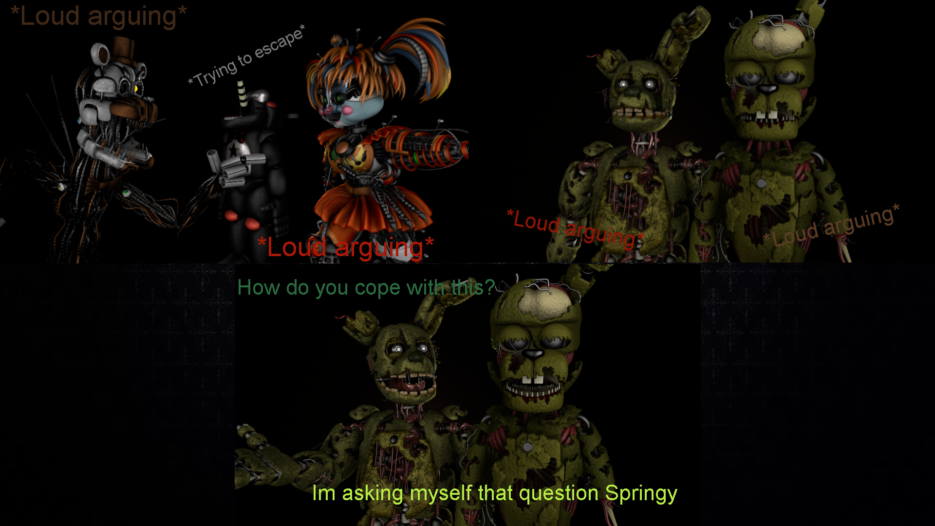 Springtrap And Phantoms Wallpapers - Wallpaper Cave