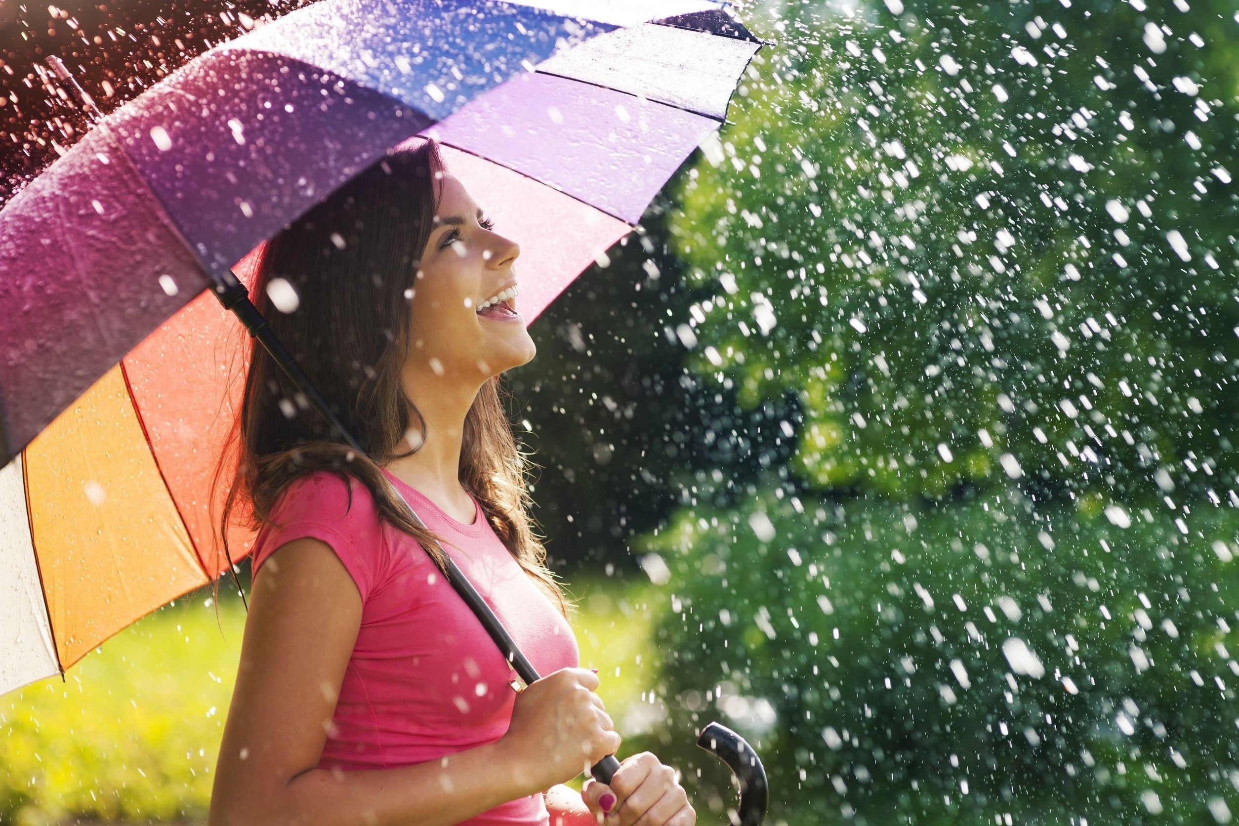 Raining Summer Girl Wallpapers - Wallpaper Cave