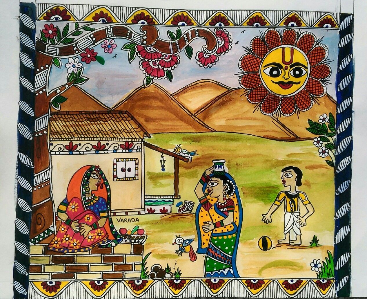 Madhubani Art Wallpapers - Wallpaper Cave