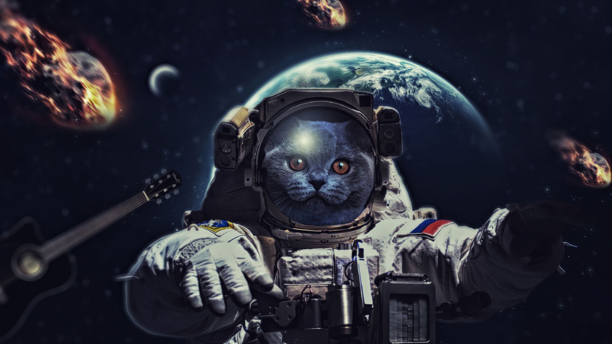 Space Cats Bakgrunnsbilde Mac