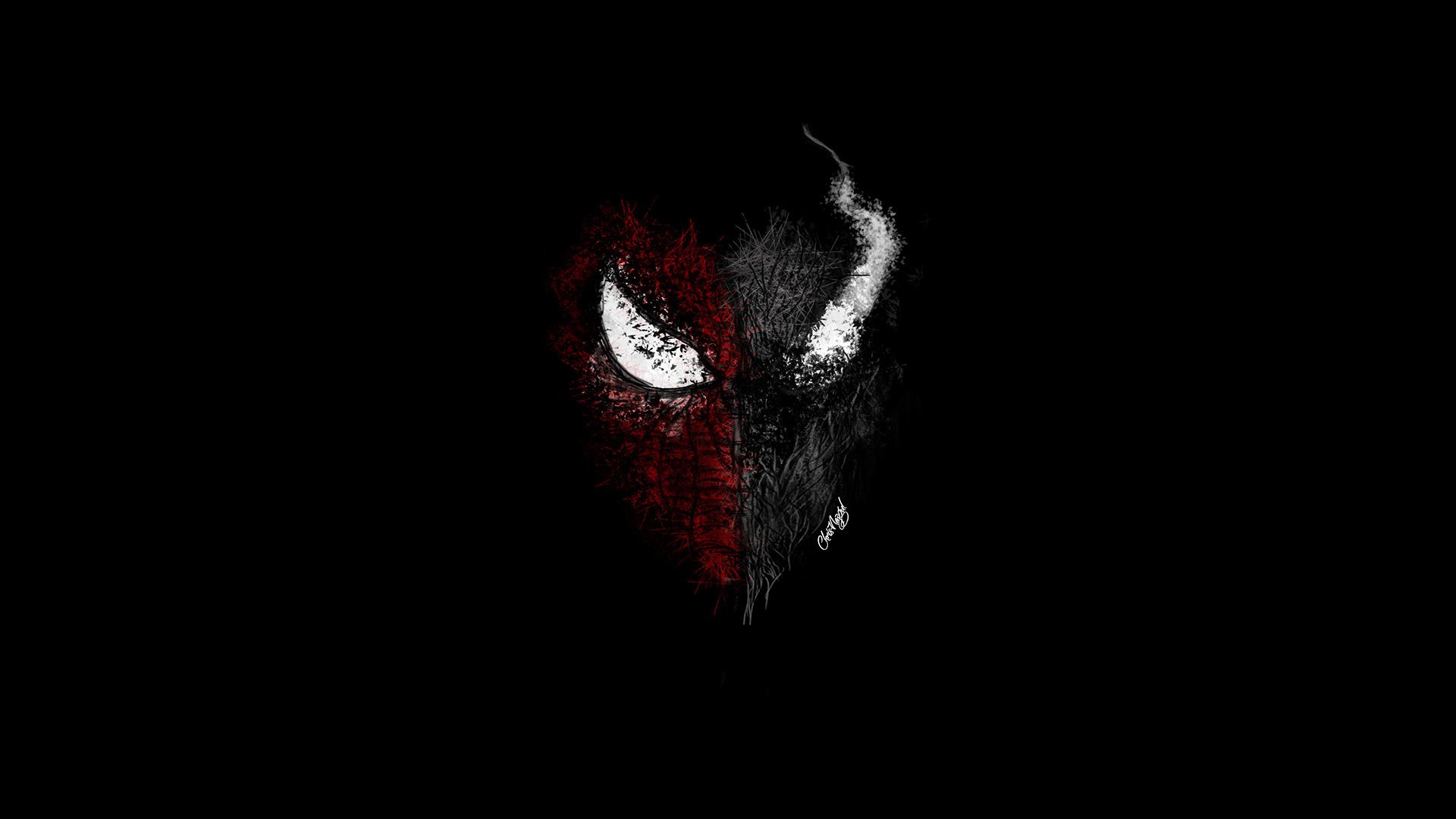 Spider Man Face Black Wallpapers - Wallpaper Cave