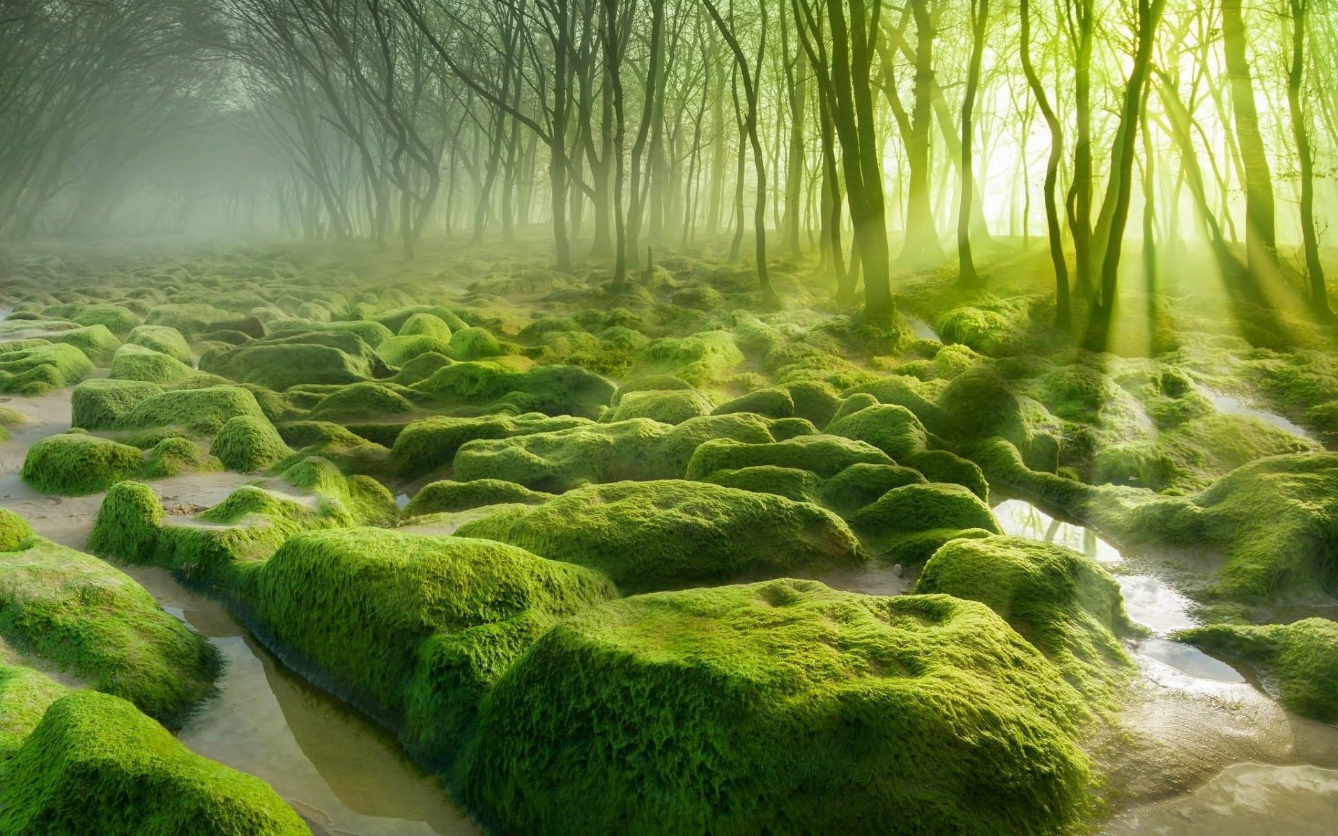 Mossy Forest Wallpapers - Wallpaper Cave
