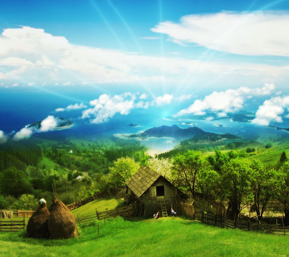 Beautiful Village View Wallpapers - Wallpaper Cave
