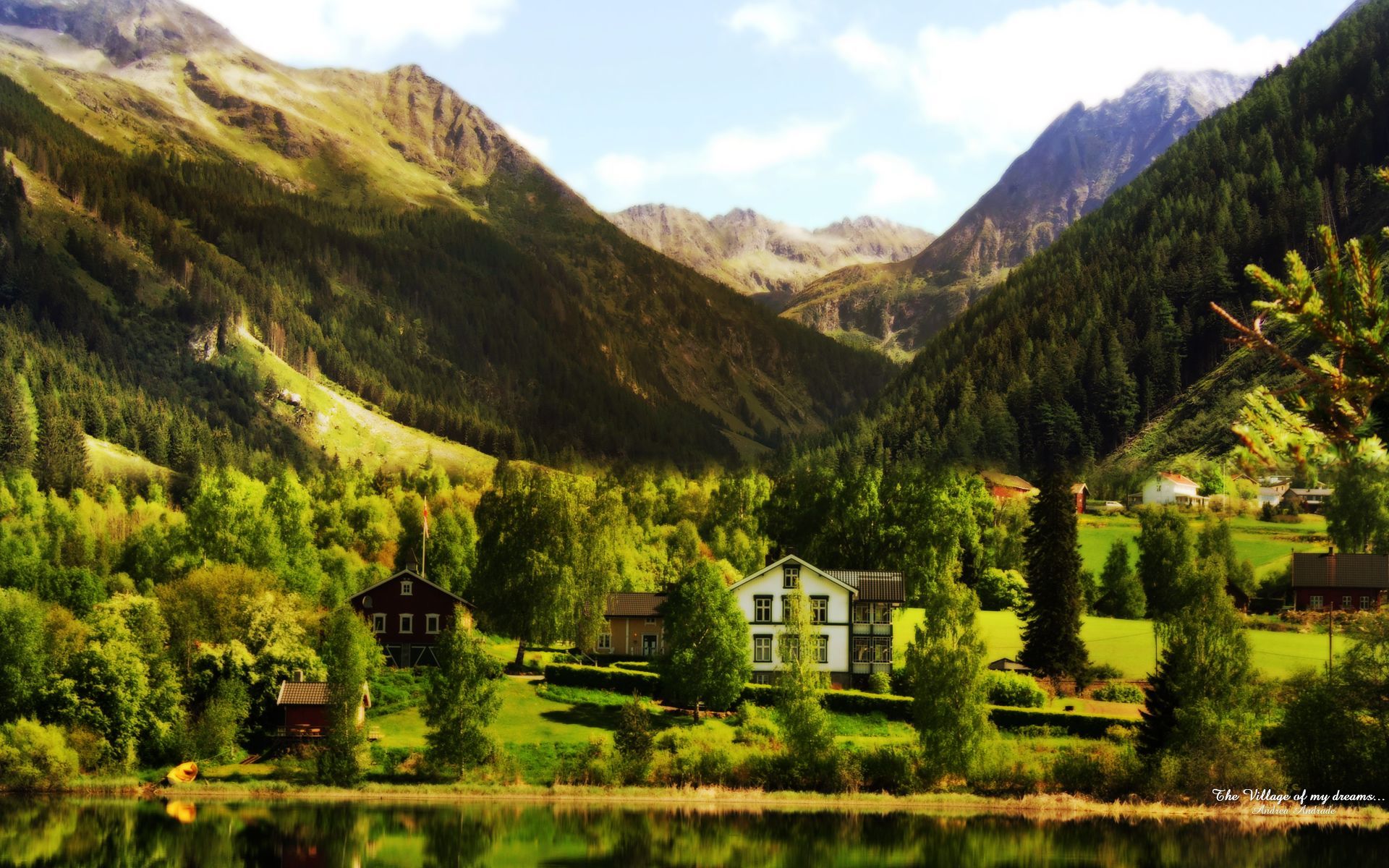 Beautiful Village View Wallpapers - Wallpaper Cave