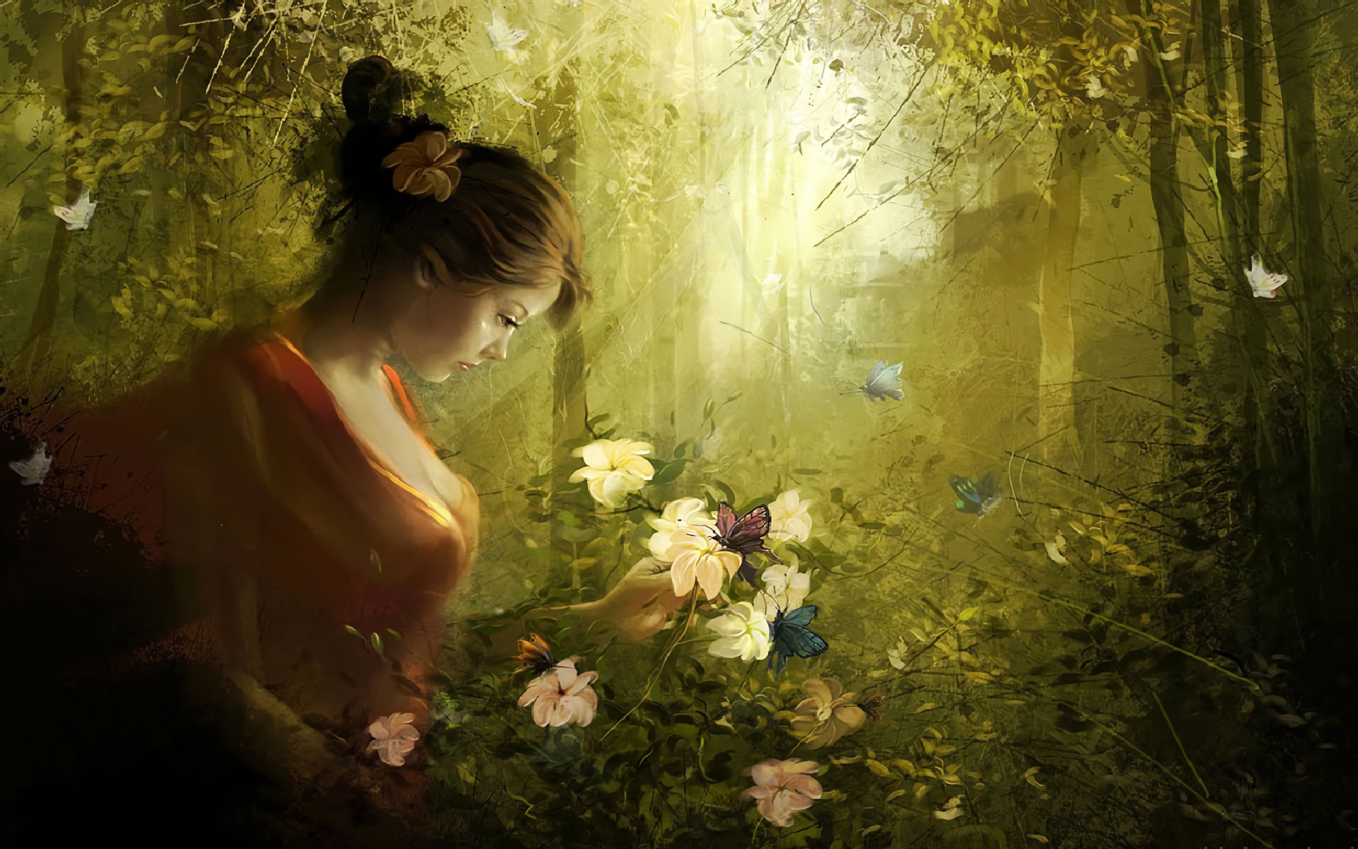 Forest Women Wallpapers - Wallpaper Cave