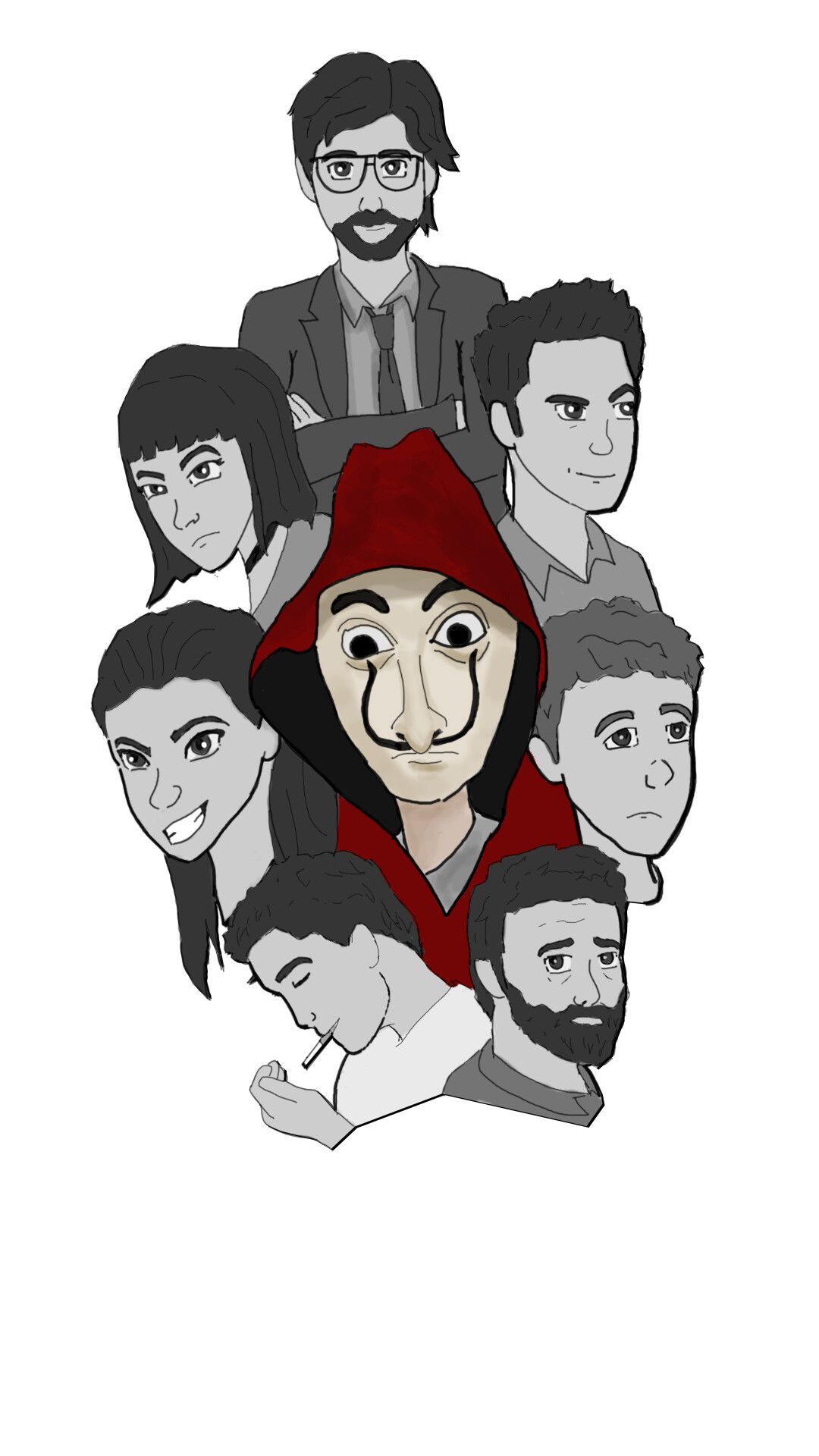 Cool Money Heist Cartoon Wallpapers - Wallpaper Cave