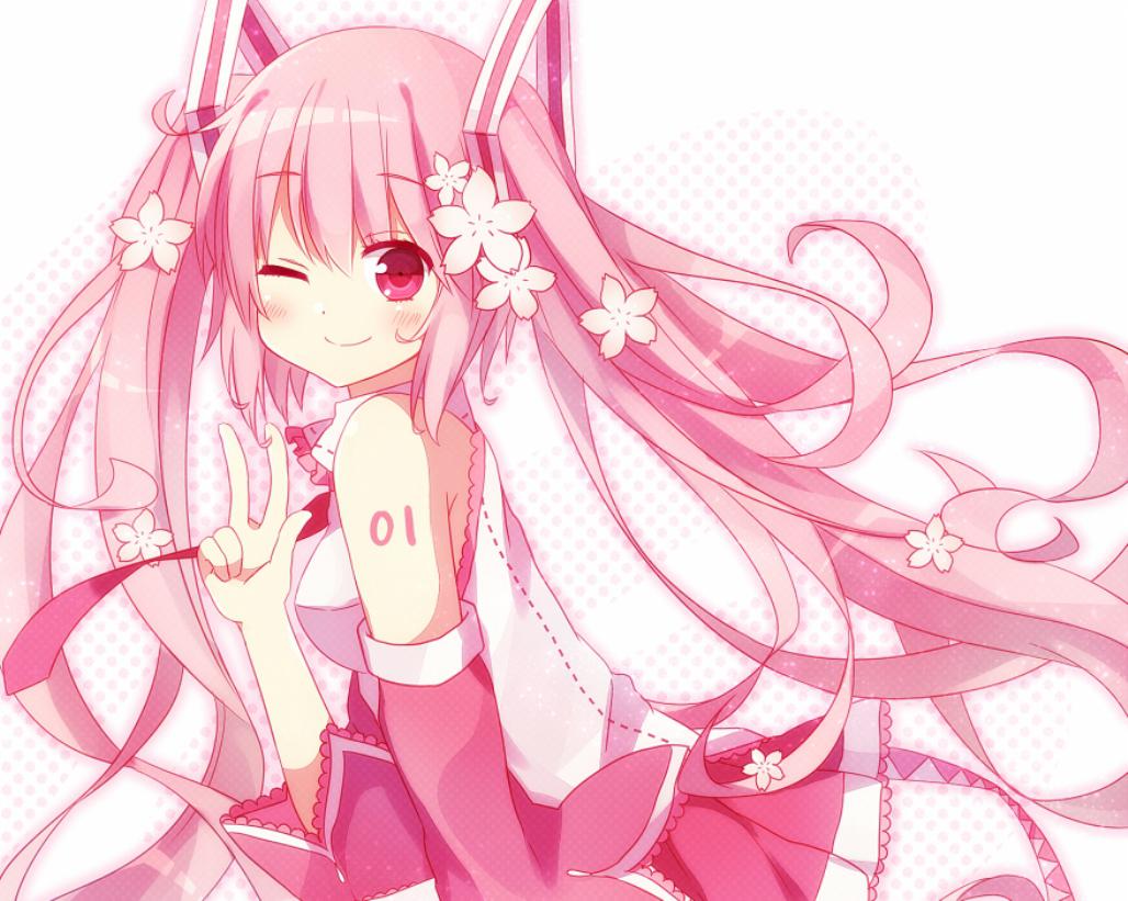 Sakura Miku Desktop Wallpapers - Wallpaper Cave
