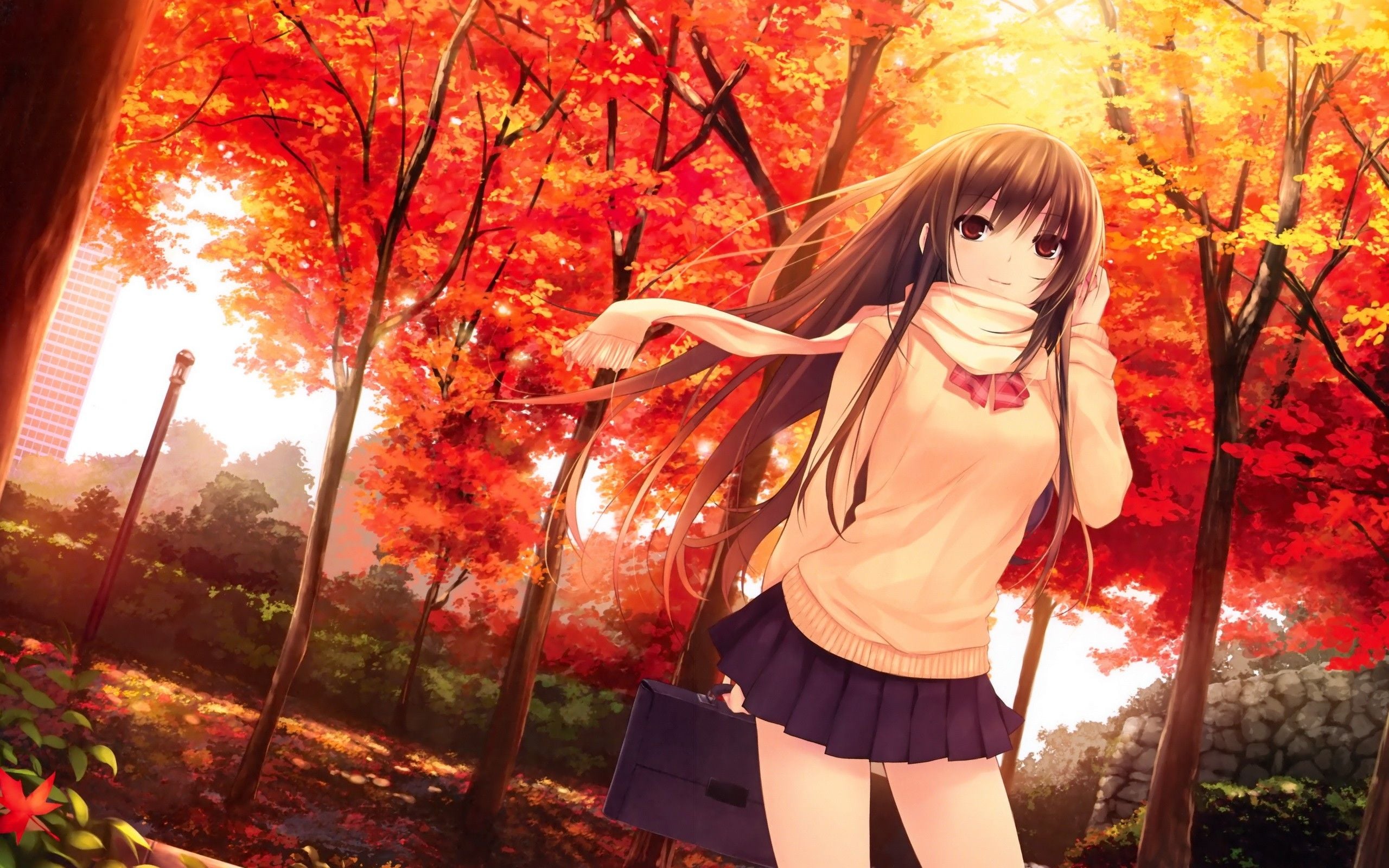 Anime Red Trees Wallpapers - Wallpaper Cave