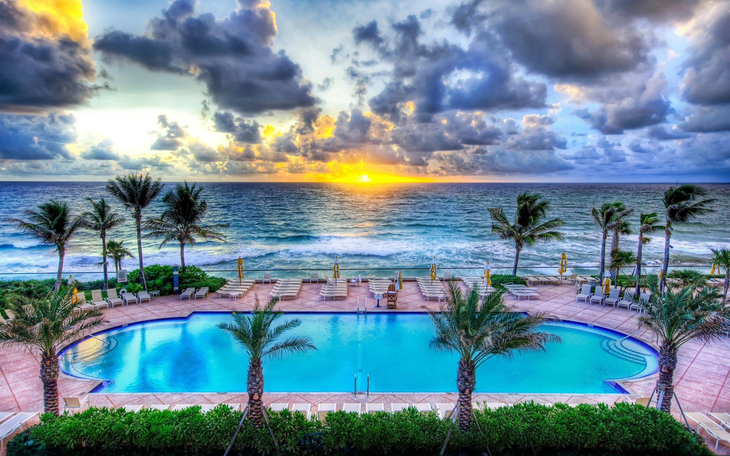 Sunset Pool Wallpapers - Wallpaper Cave