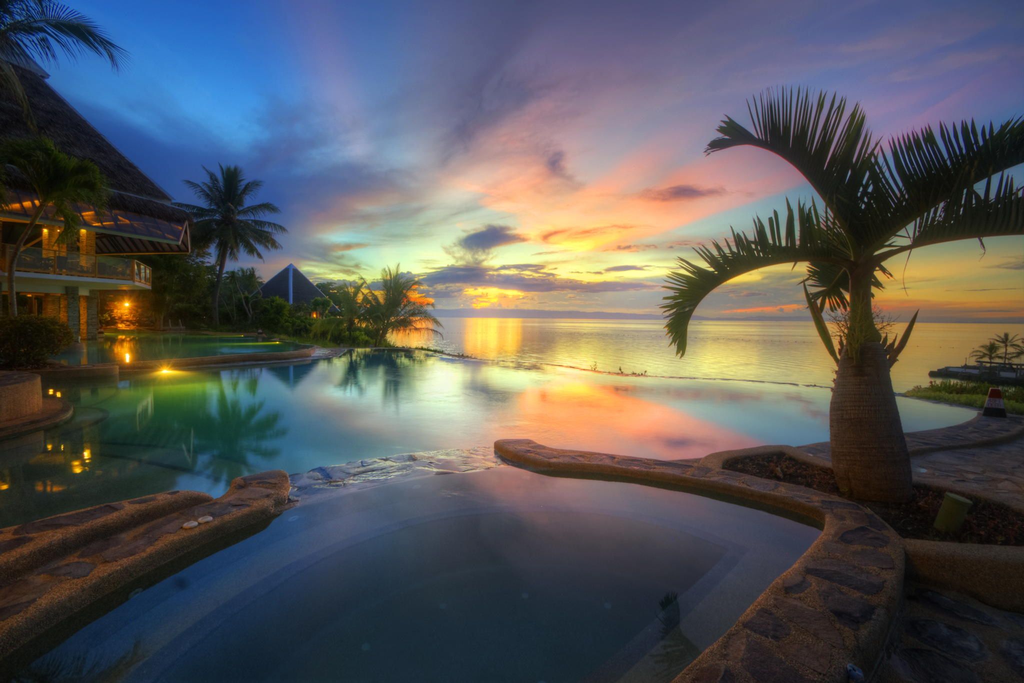 Sunset Pool Wallpapers - Wallpaper Cave