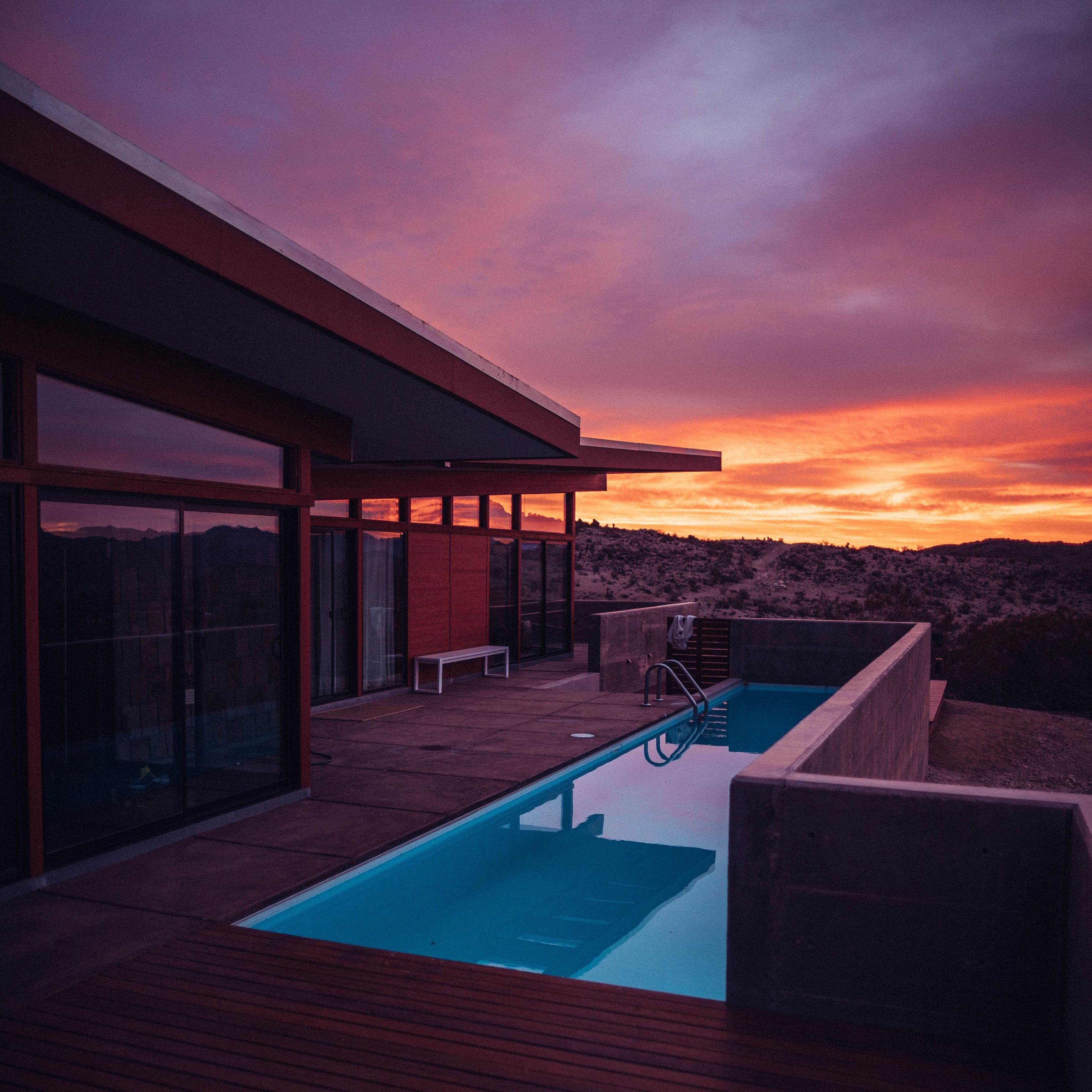 Sunset Pool Wallpapers - Wallpaper Cave