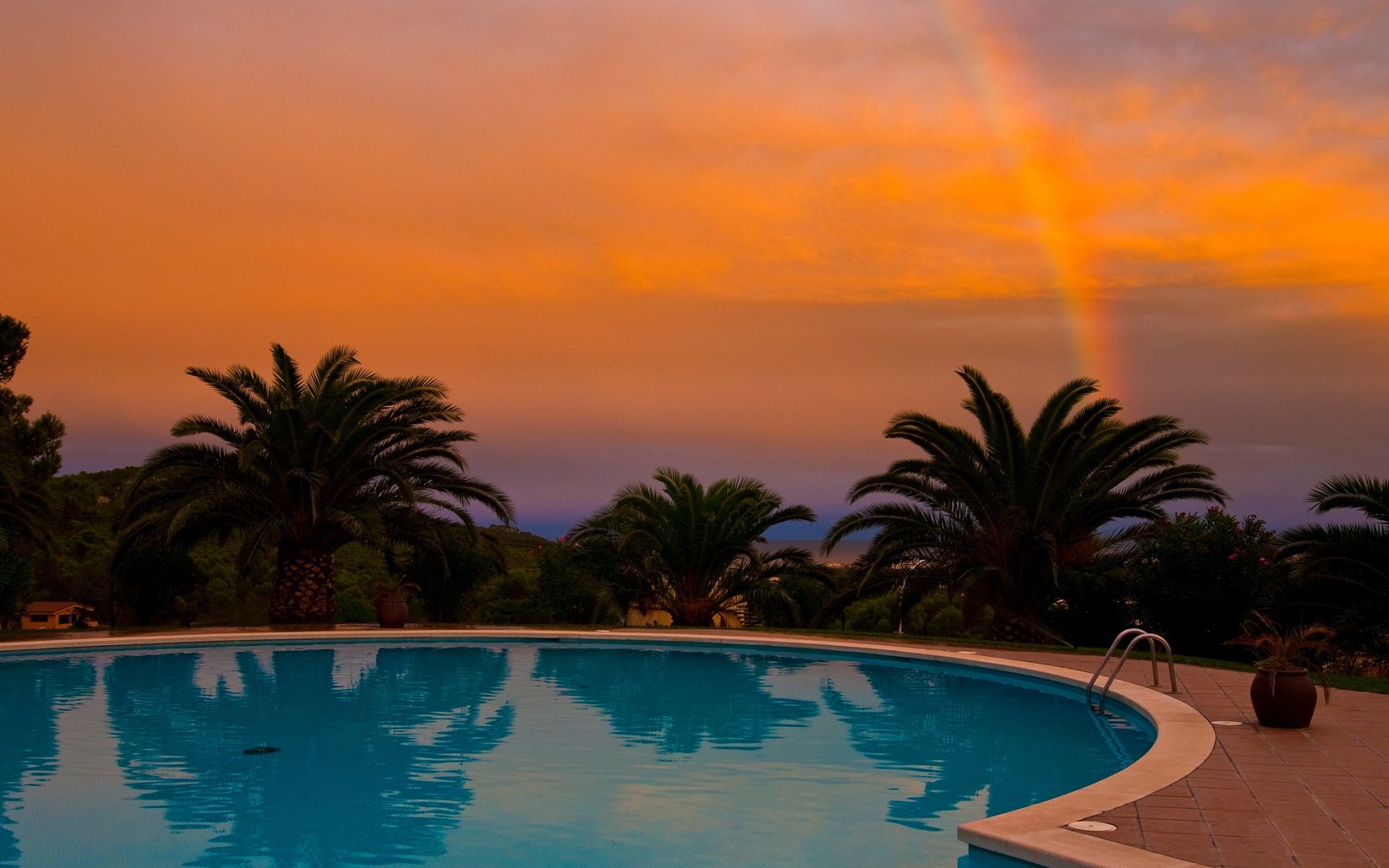 Sunset Pool Wallpapers - Wallpaper Cave