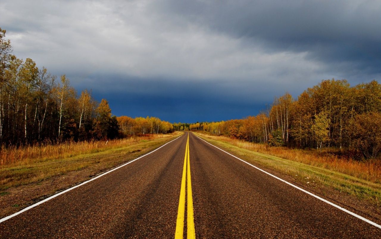 Autumn Highway Wallpapers - Wallpaper Cave