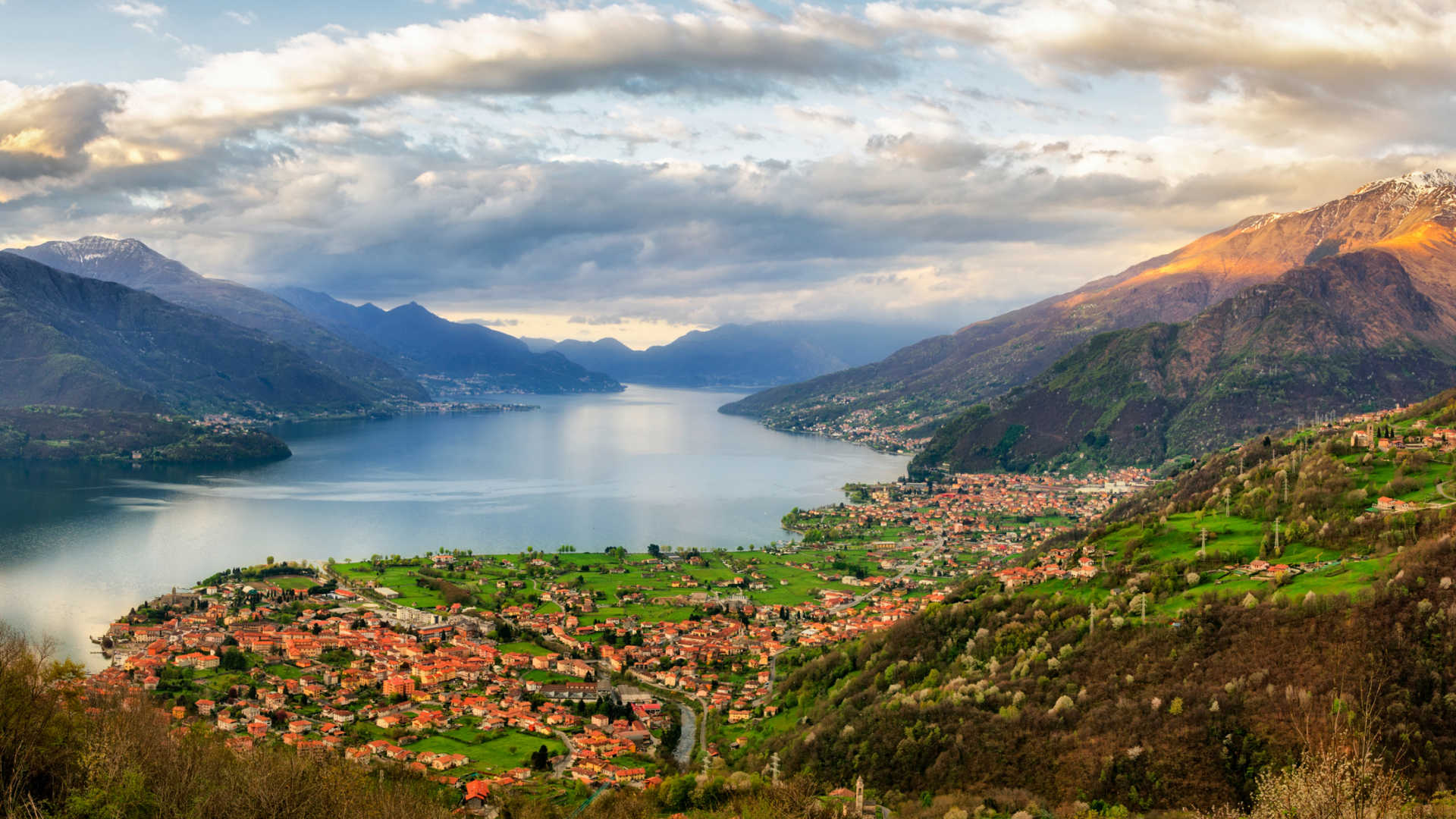 Lake Como Sunset Wallpapers - Wallpaper Cave