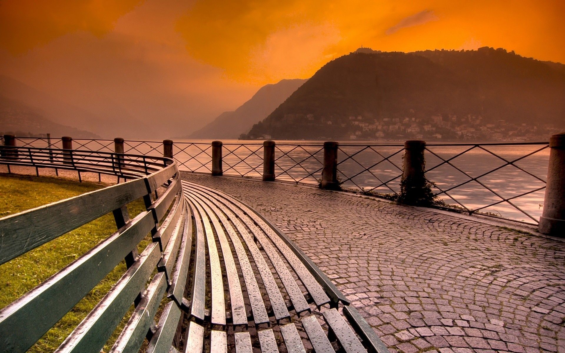 Lake Como Sunset Wallpapers - Wallpaper Cave